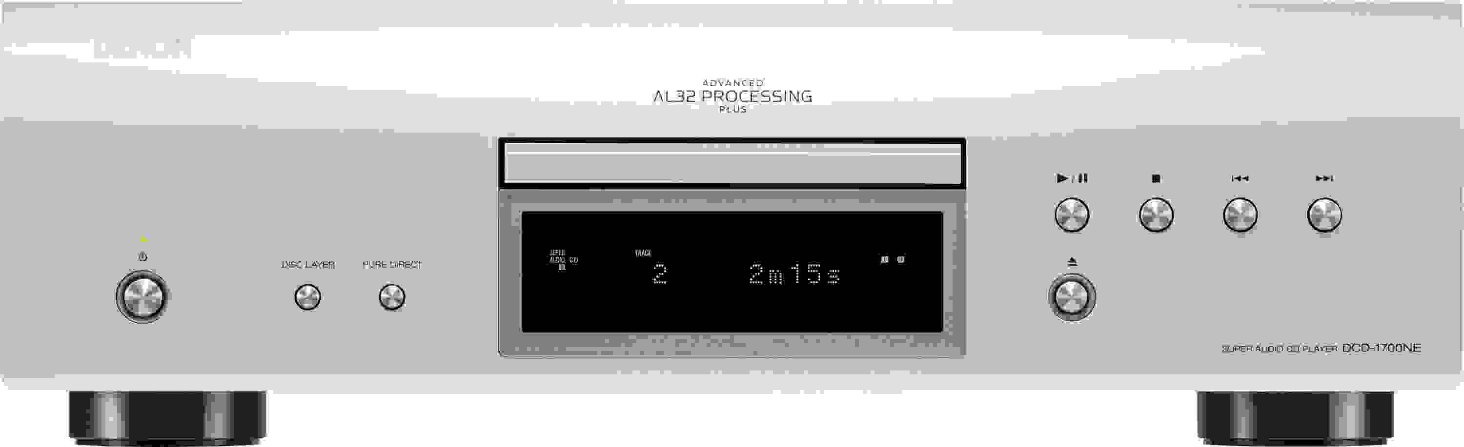 Denon DCD-1700NE CD/SACD Media Player - Silver | Sweetwater