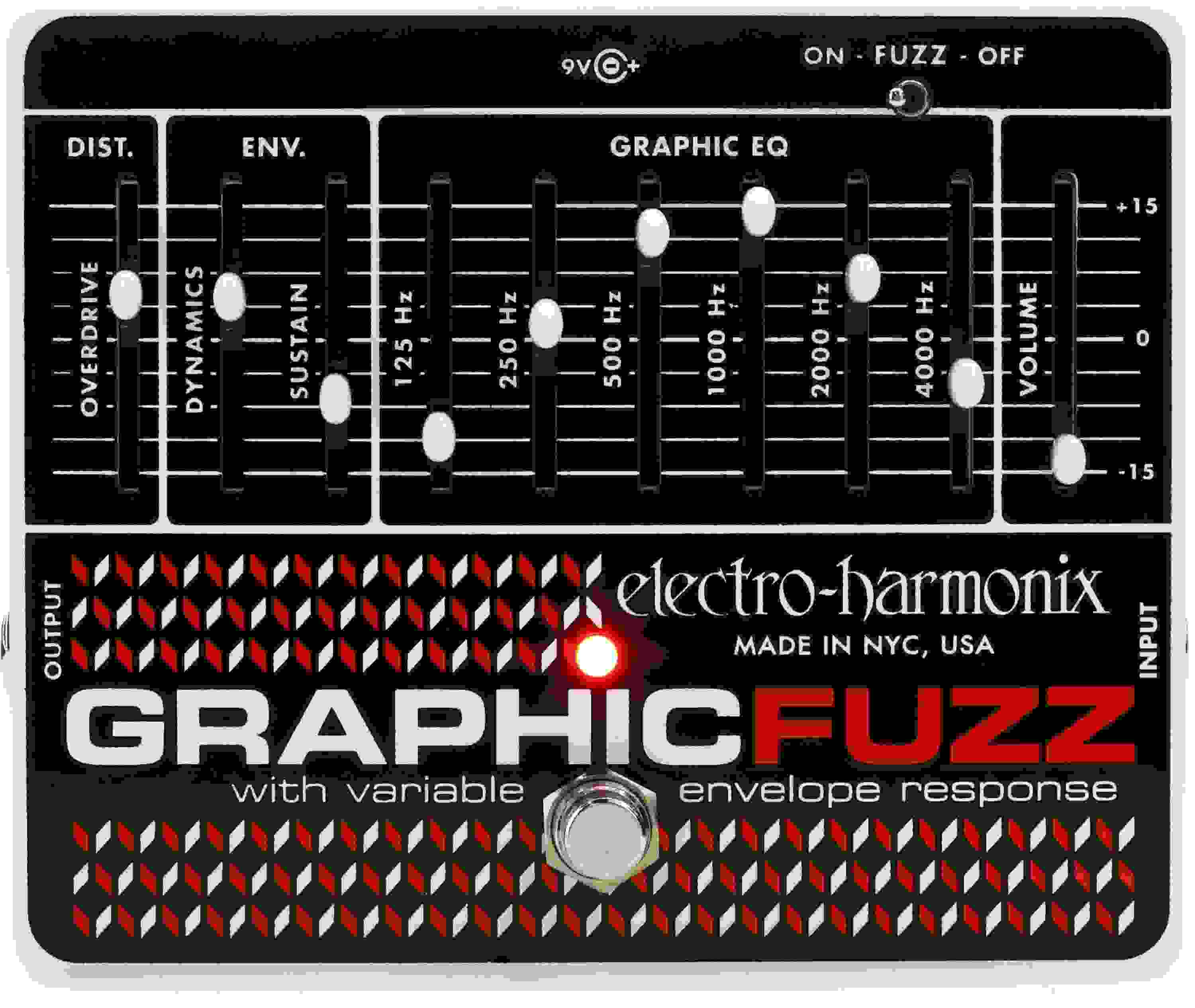 Electro-Harmonix Graphic Fuzz EQ/Distortion/Sustainer Pedal | Sweetwater