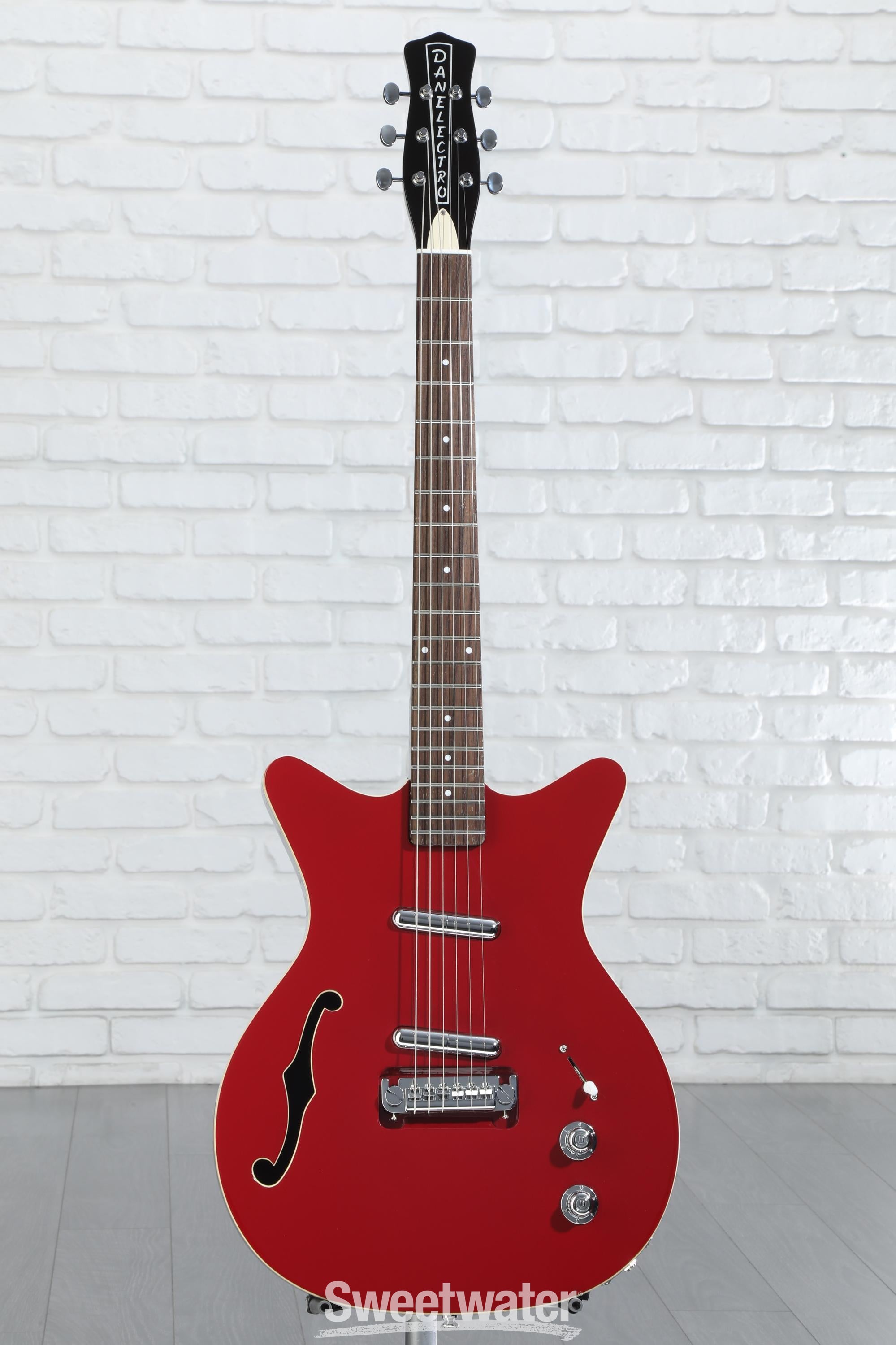 Danelectro Fifty Niner DC Semi-hollowbody Electric Guitar - Red Top ...