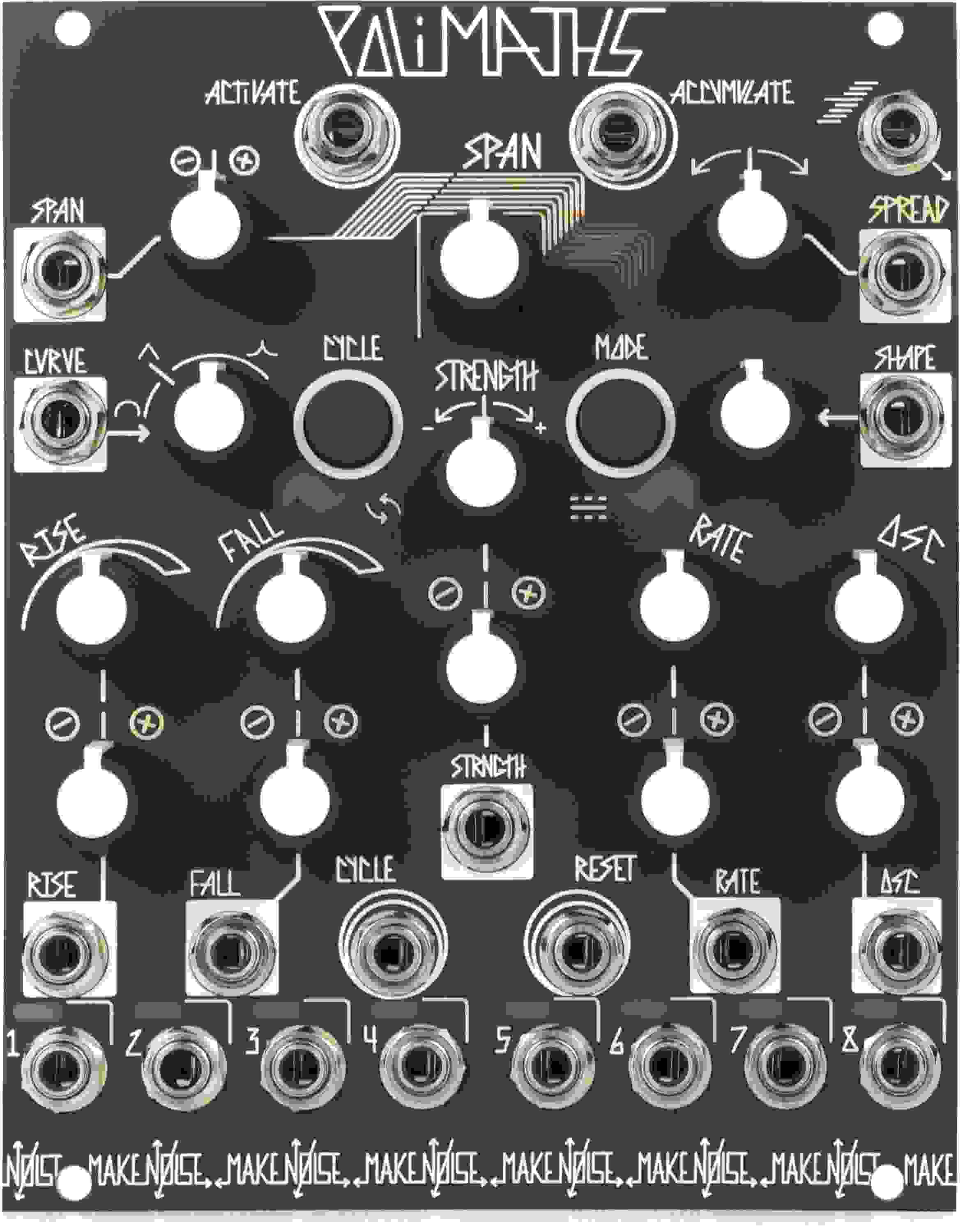 Make Noise PoliMATHS 8-channel Complex Function Generator Eurorack Module | Sweetwater