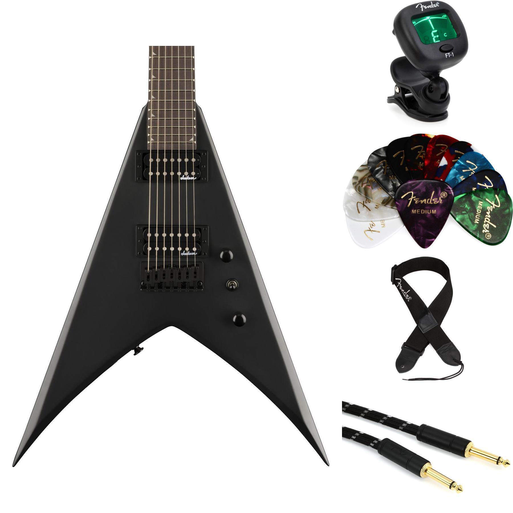 Jackson King V JS22 HT 7-string Electric Guitar Essentials Bundle ...