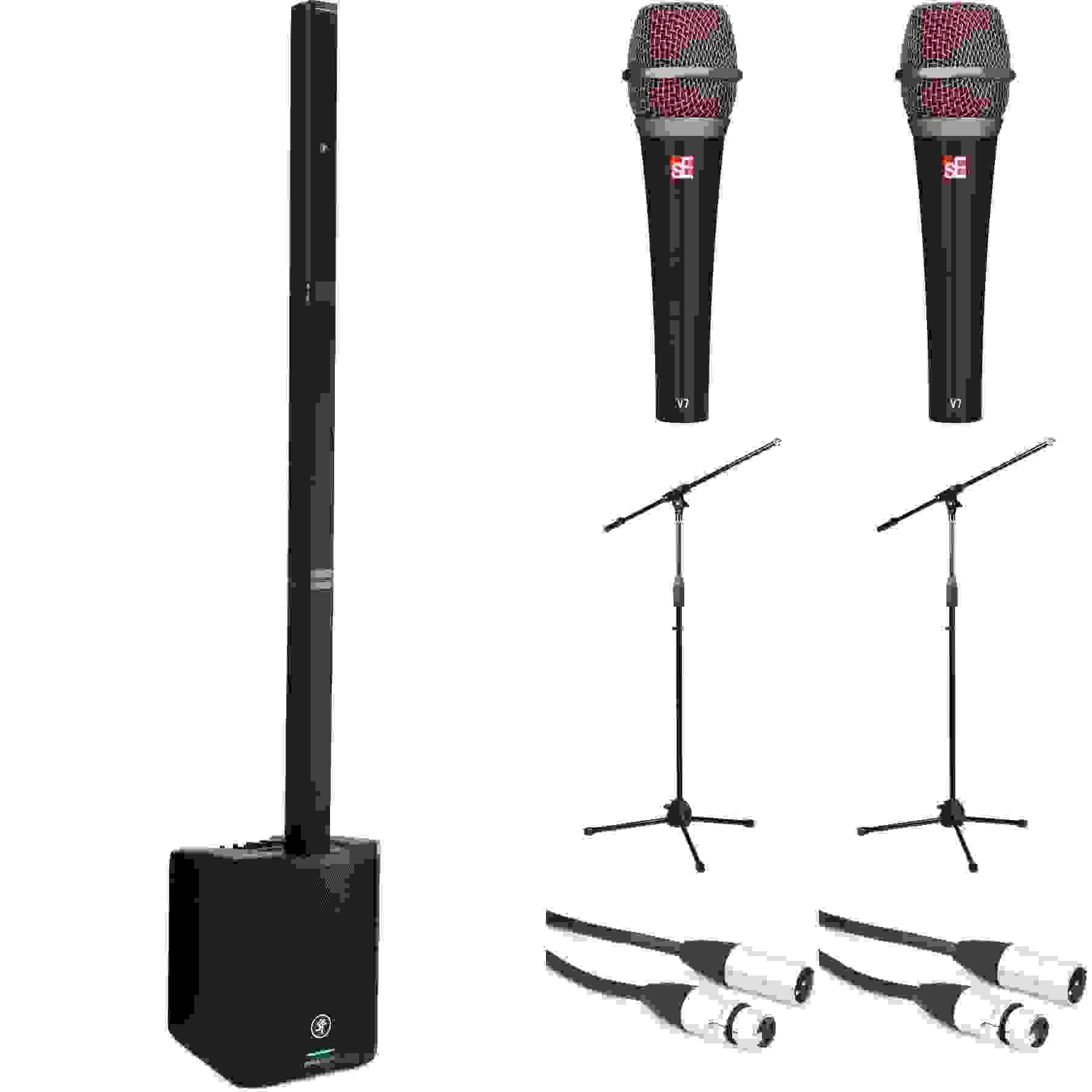 Mackie SRM-Flex Portable Column PA System Dual Mic Bundle | Sweetwater