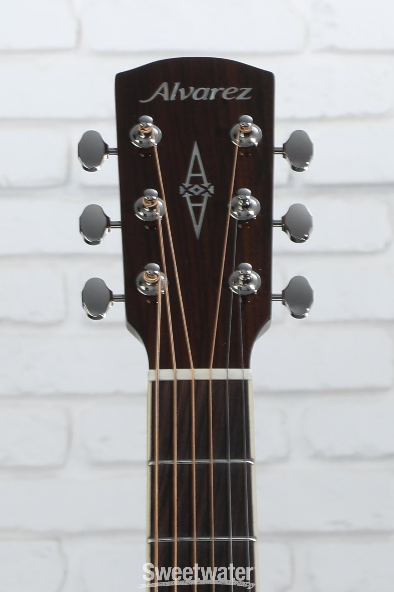 Alvarez MD70 Herringbone Masterworks Series Acoustic Guitar - Natural ...