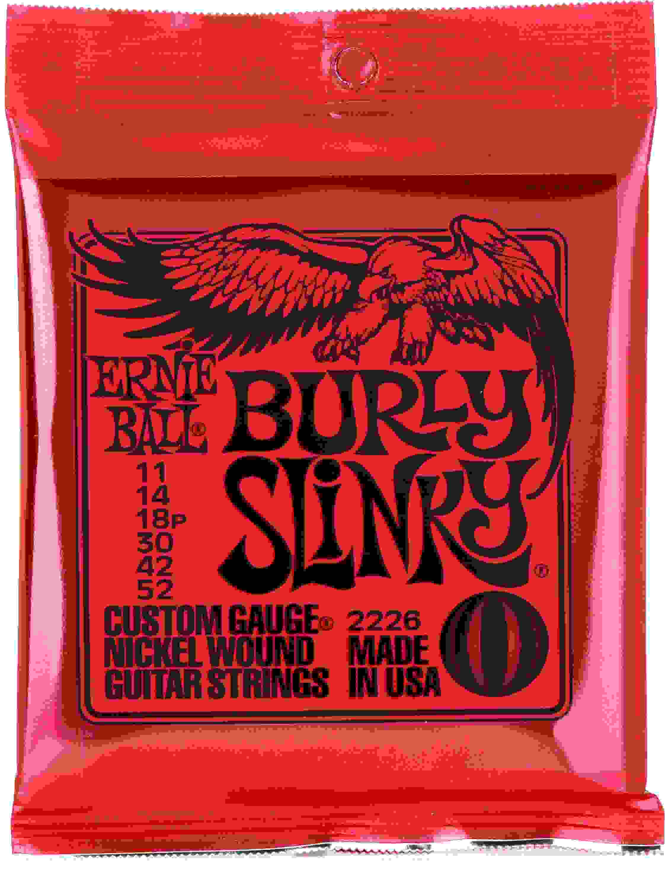 Ernie Ball 2226 Burly Slinky Nickel Wound Electric Guitar Strings - .011-.052 | Sweetwater