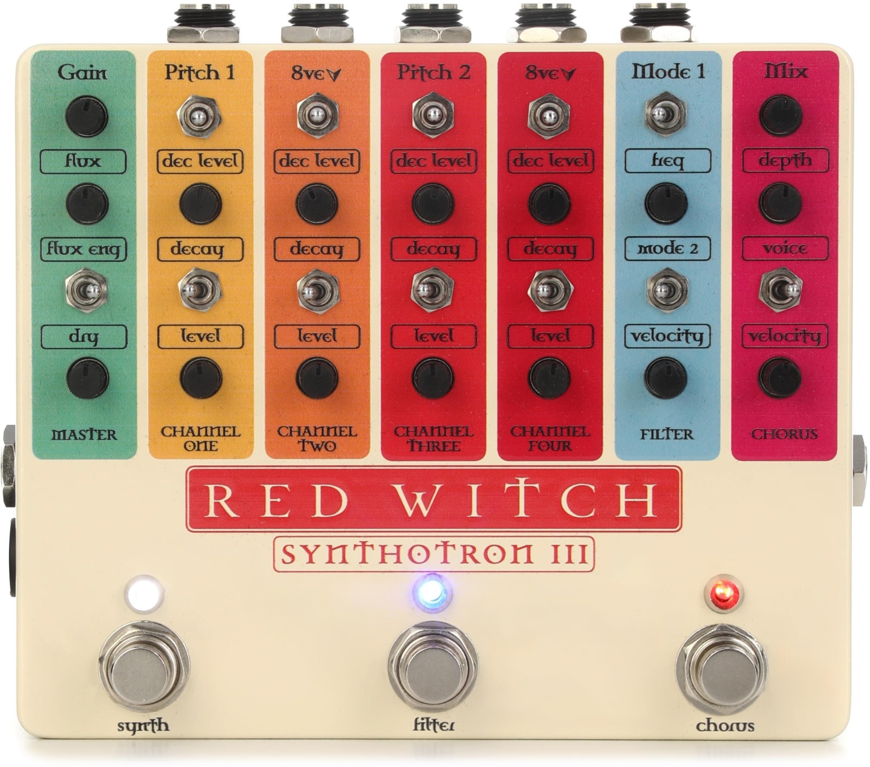 Red Witch Synthotron III Analog Guitar Synth, Filter, and Chorus Pedal ...