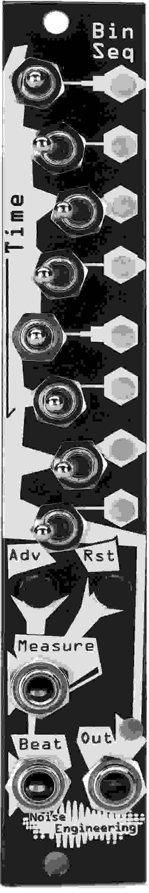 Noise Engineering Bin Seq 8 Step Trigger Gate Sequencer Eurorack Module Black Sweetwater