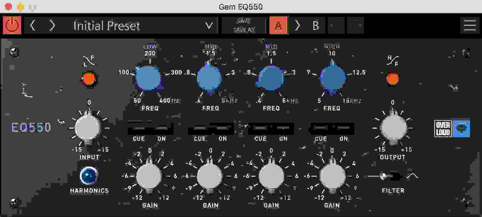 Overloud EQ550 Proportional Q EQ Plug-in | Sweetwater