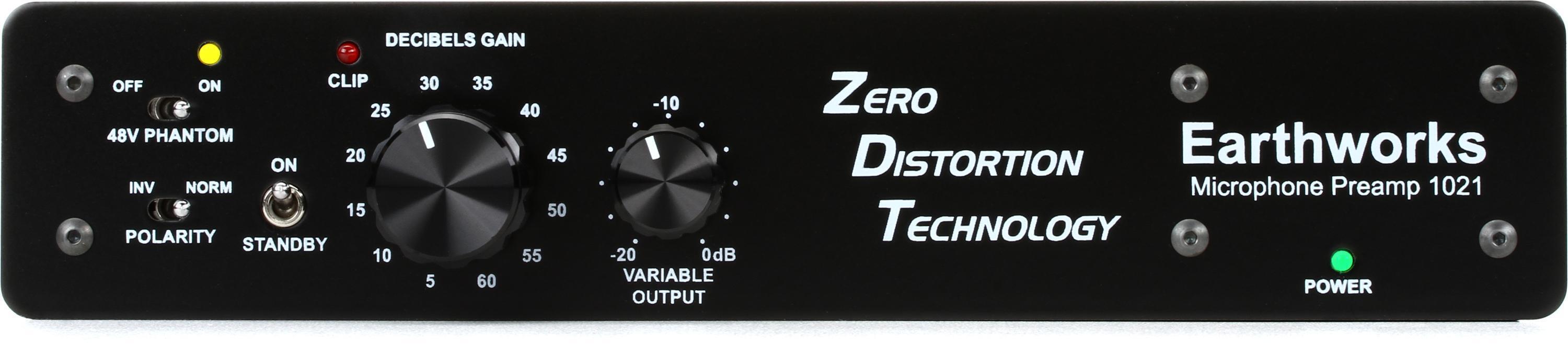 Earthworks 1021 Zero Distortion Technology Microphone Preamp | Sweetwater