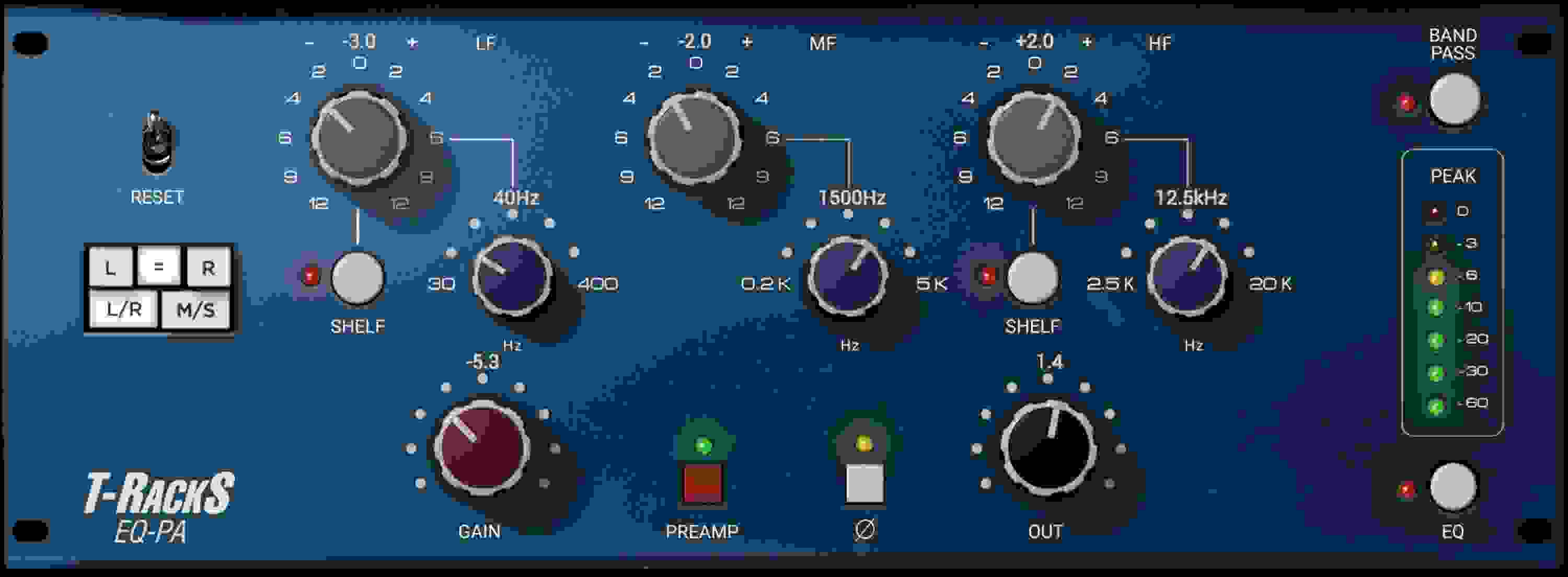 IK Multimedia T-RackS EQ PA Plug-in | Sweetwater