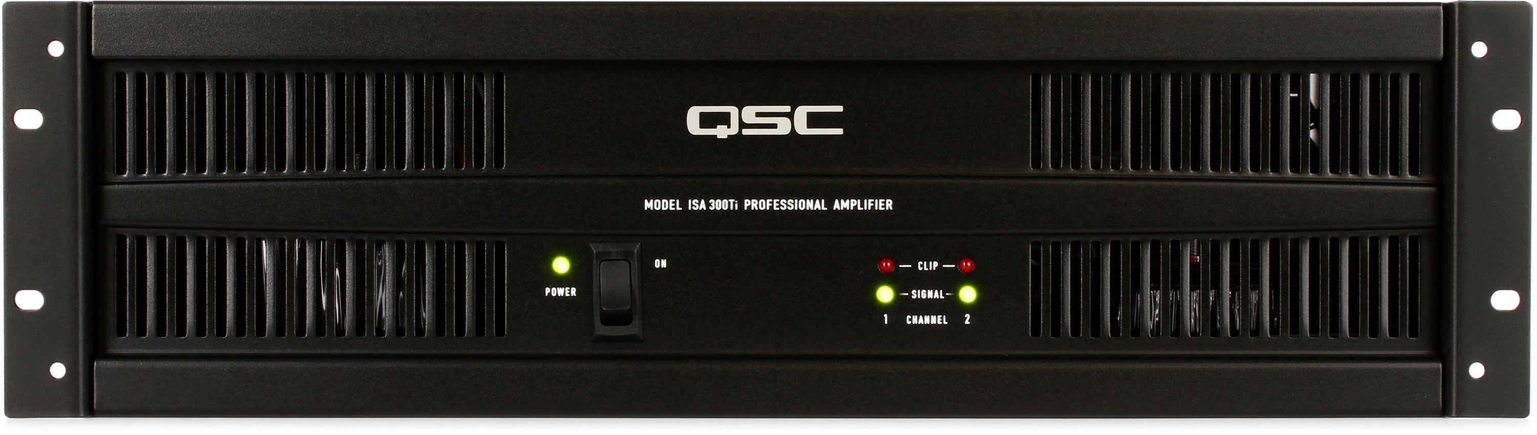 QSC ISA300Ti 300W 2-channel 70V/100V Power Amplifier | Sweetwater