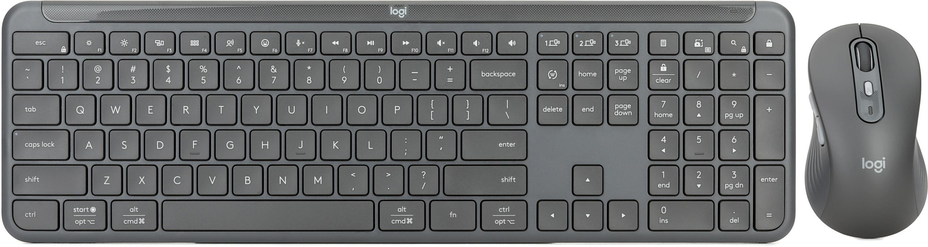 Logitech Signature Slim Combo MK955 Wireless Keyboard and Mouse ...