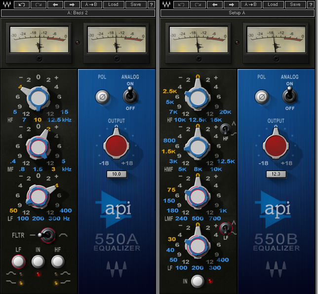 Waves API 550 A + API 550 B Equalizer Plug-in Suite | Sweetwater