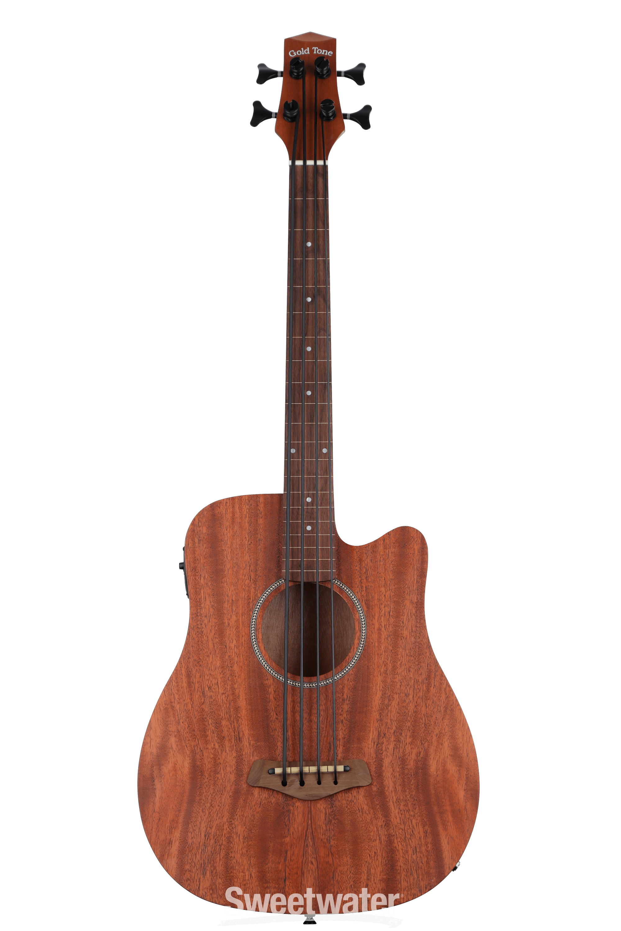 Gold Tone M-Bass25FL 25-inch Scale Fretless Acoustic-electric MicroBass ...