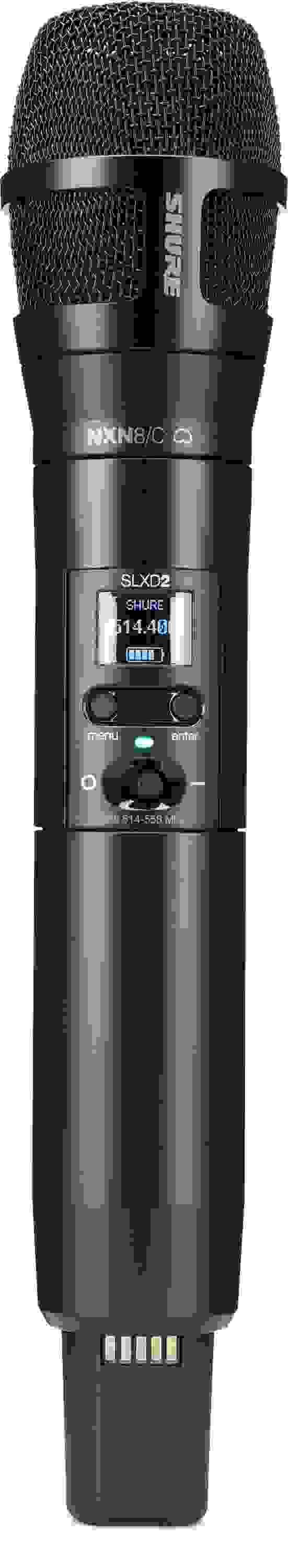 Shure SLXD2/Nexadyne Wireless Handheld Microphone Transmitter - Black | Sweetwater