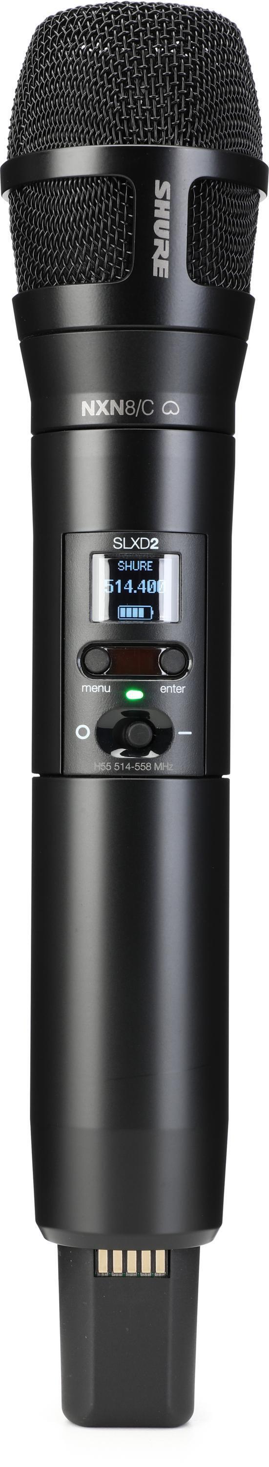 Shure SLXD2/Nexadyne Wireless Handheld Microphone Transmitter - Black | Sweetwater