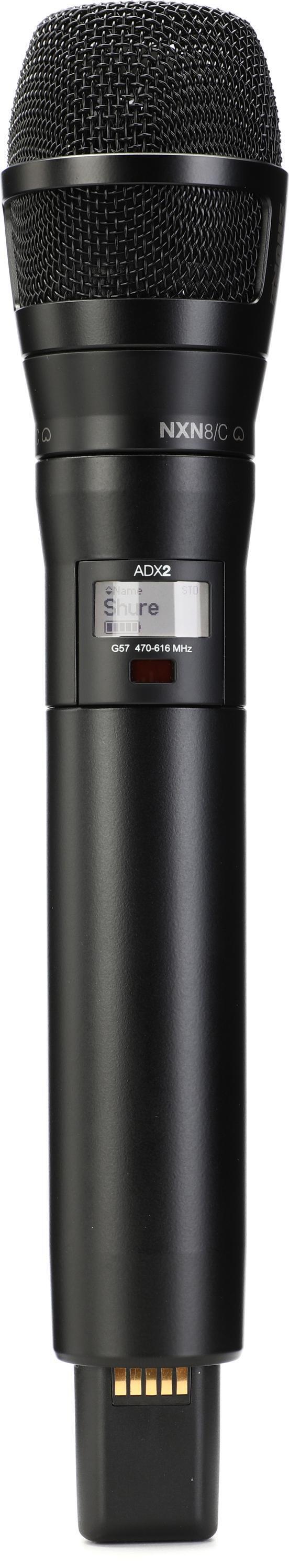 Shure ADX2/N8C Wireless Handheld Microphone Transmitter - Black ...