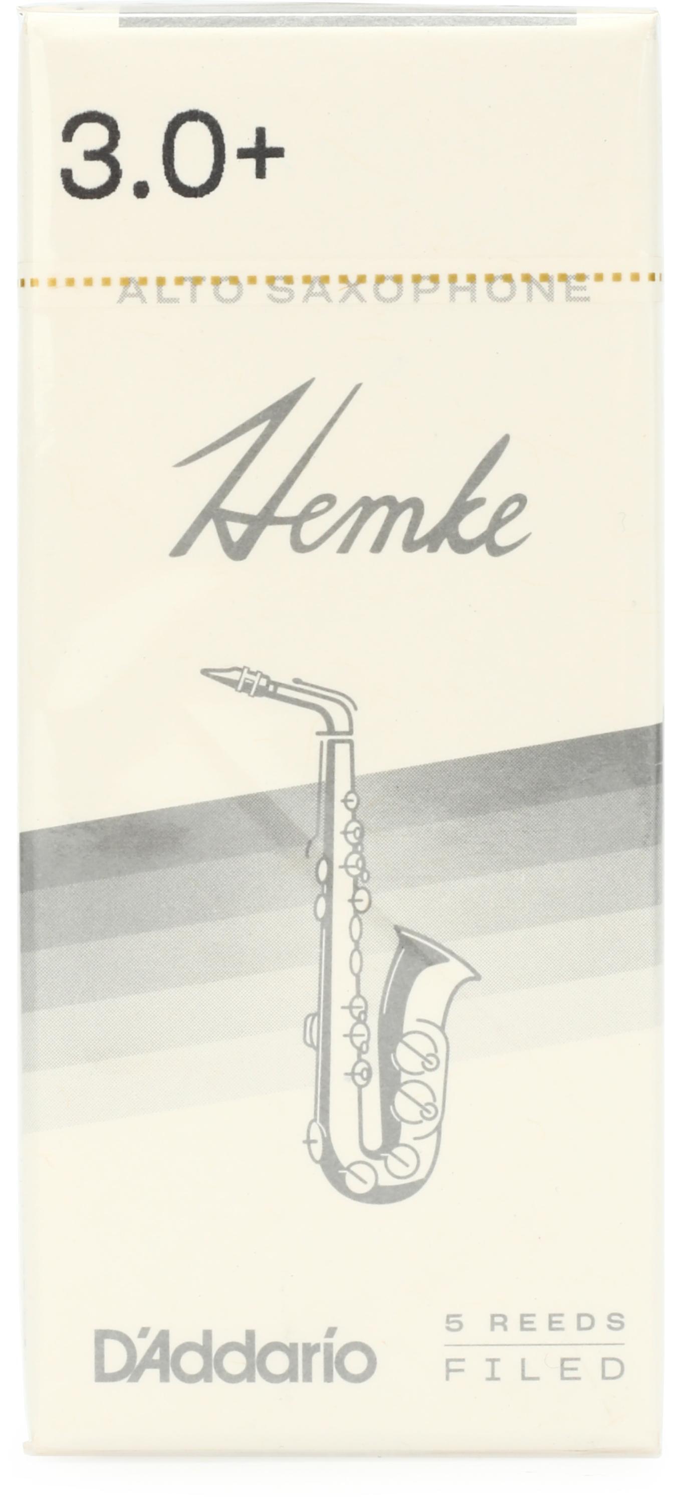 D'Addario Frederick L. Hemke Alto Saxophone Reeds - 3.0+ (5-pack ...