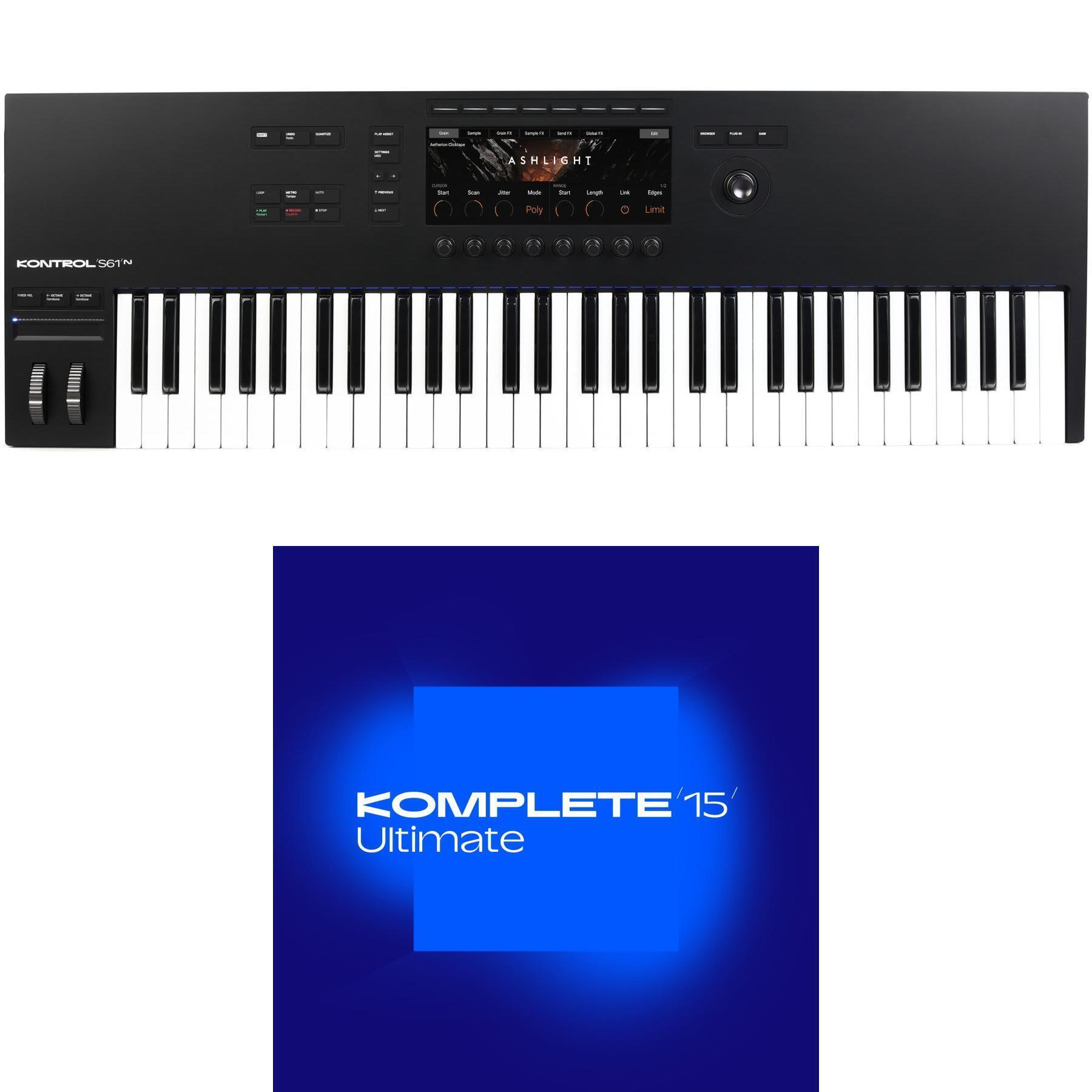 Native Instruments Kontrol S61 Mk3 61-key Smart Keyboard Controller Ultimate Bundle | Sweetwater