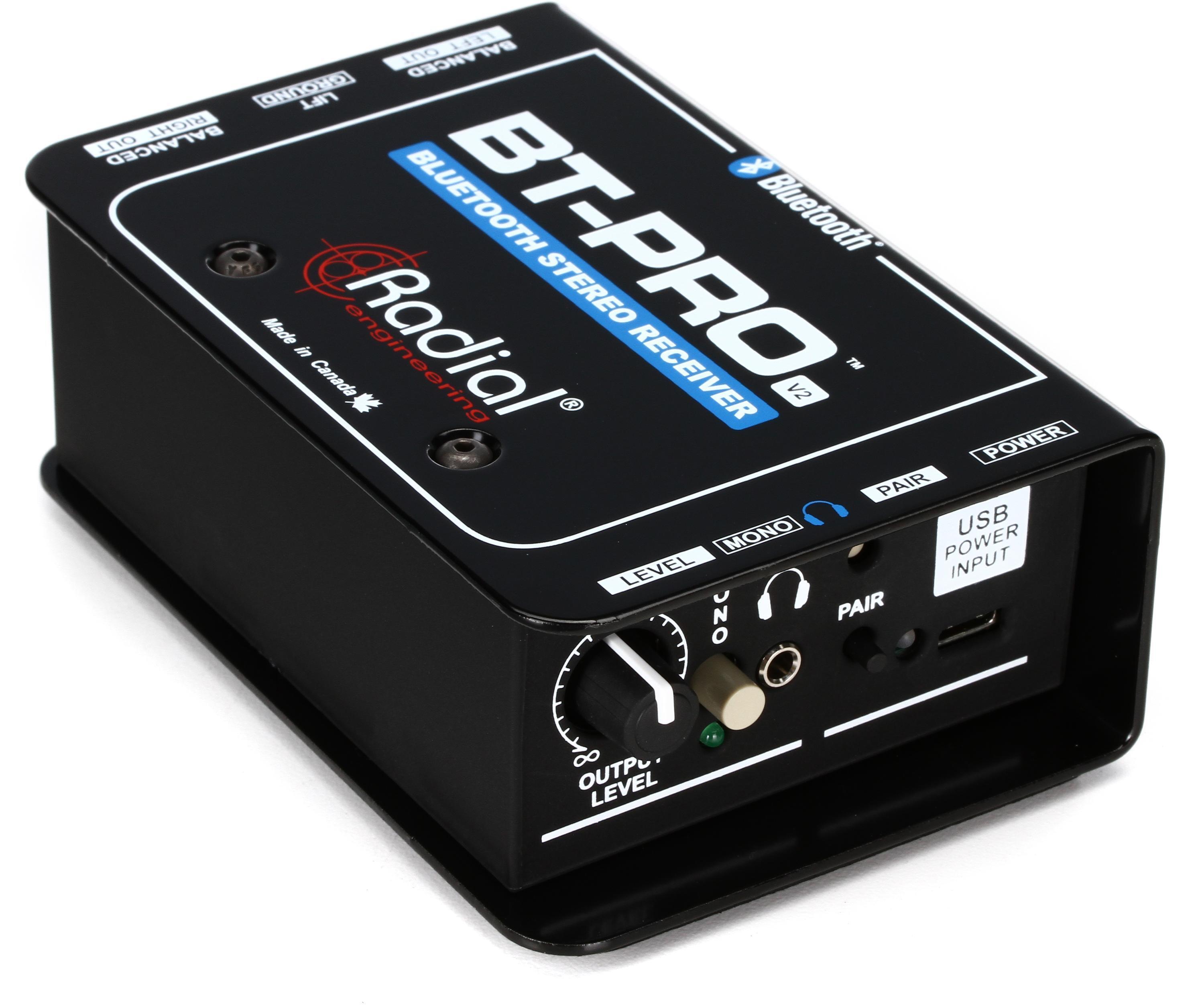 Radial BT-Pro V2 2-channel Active Direct Box and Bluetooth Receiver | Sweetwater