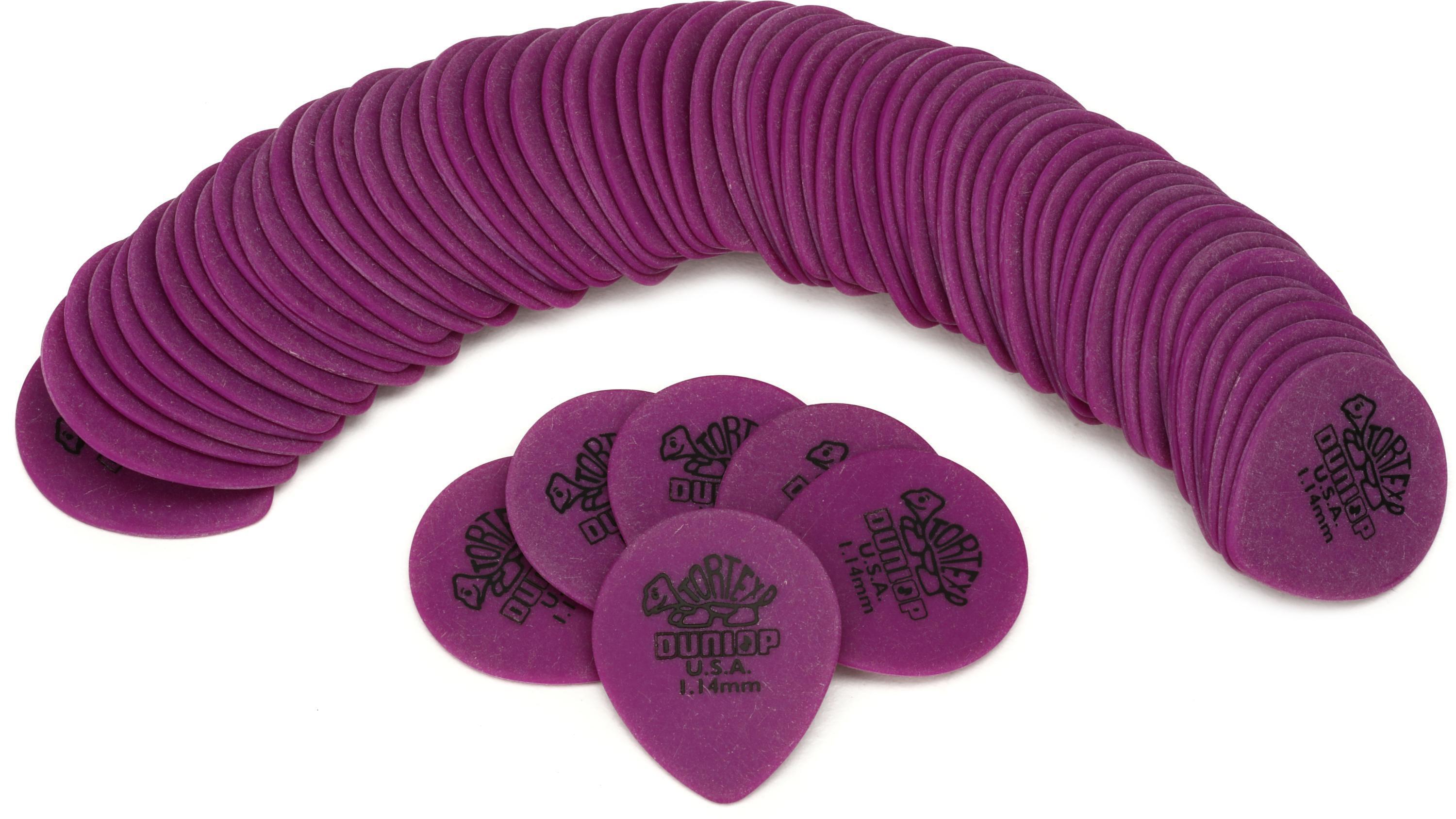 Dunlop Tortex Teardrop Guitar Picks - 1.14mm Purple (72-pack) | Sweetwater