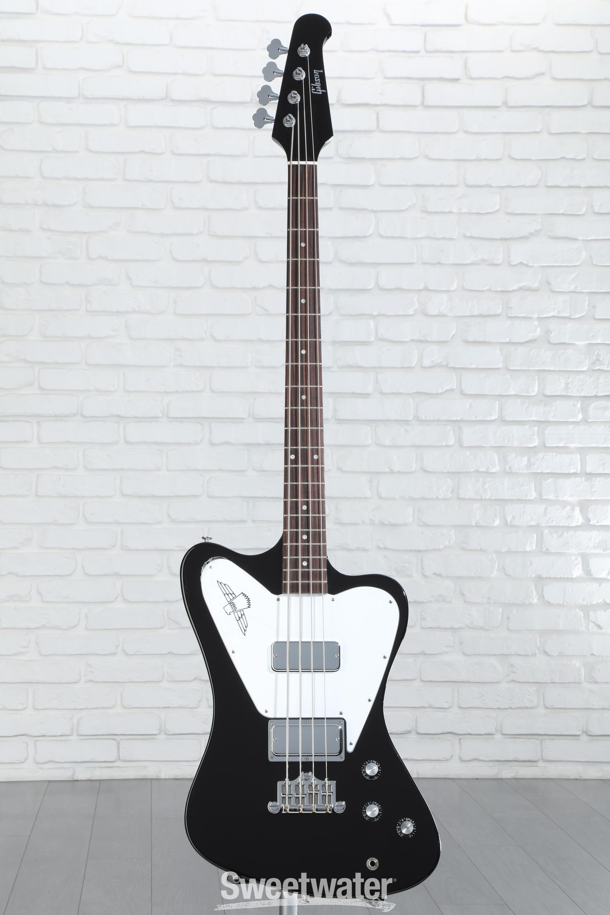 Gibson Non-Reverse Thunderbird Electric Bass Guitar - Ebony | Sweetwater