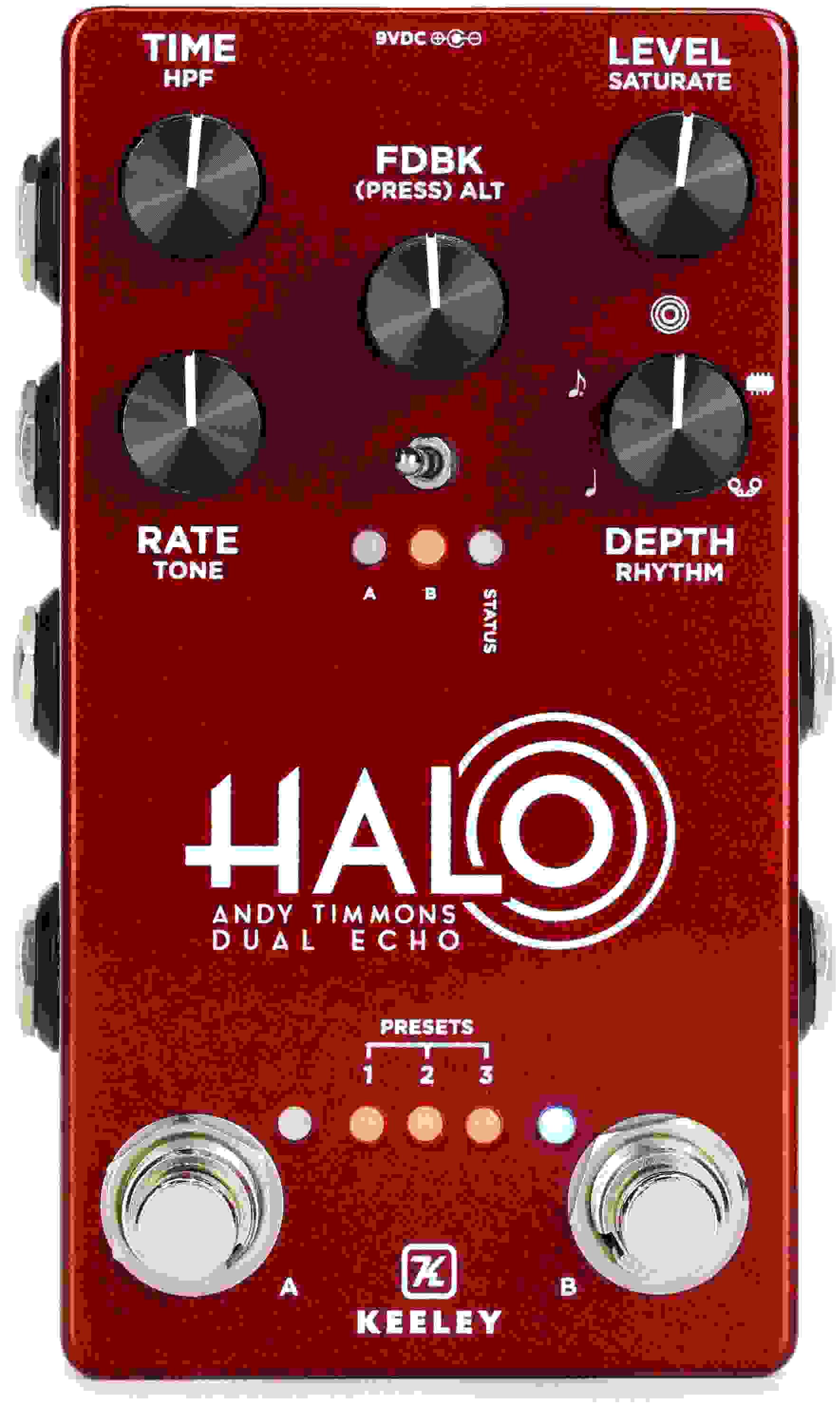 Keeley Halo Andy Timmons Dual Echo Pedal - Andy Apple Red, Sweetwater ...
