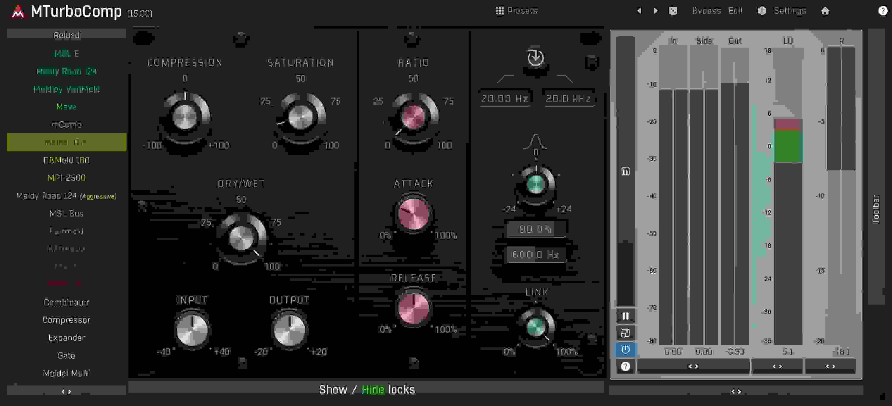 MeldaProduction MTurboComp Multiband Compressor Plug-in | Sweetwater