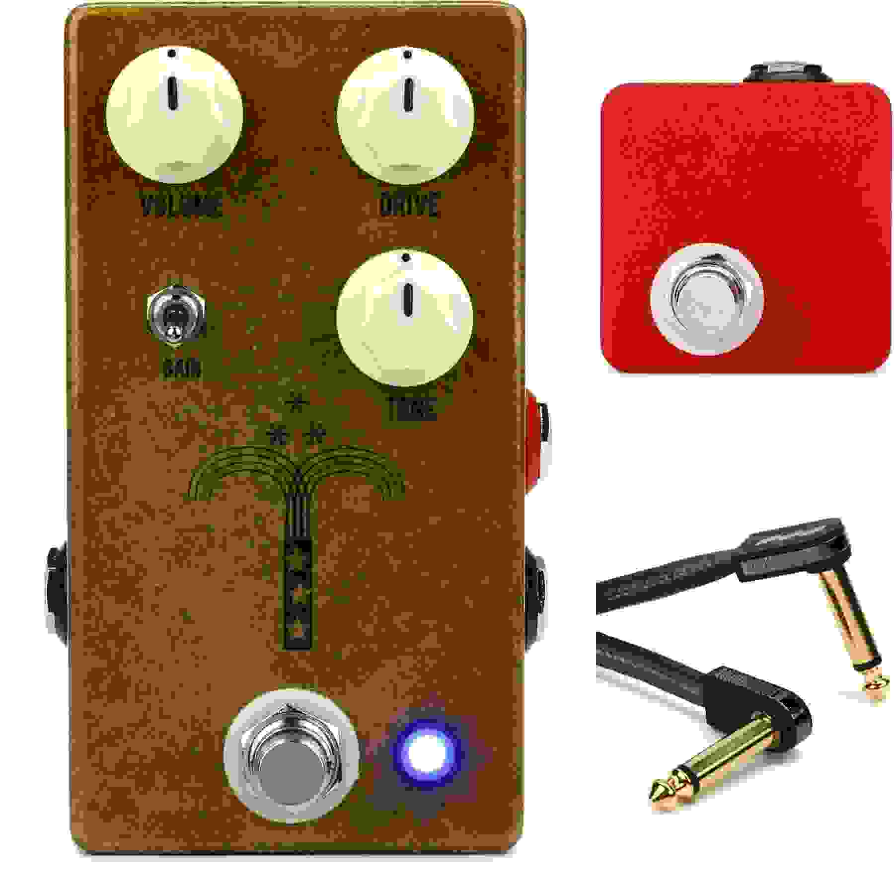 JHS Morning Glory V4 Transparent Overdrive Pedal with Red Remote ...