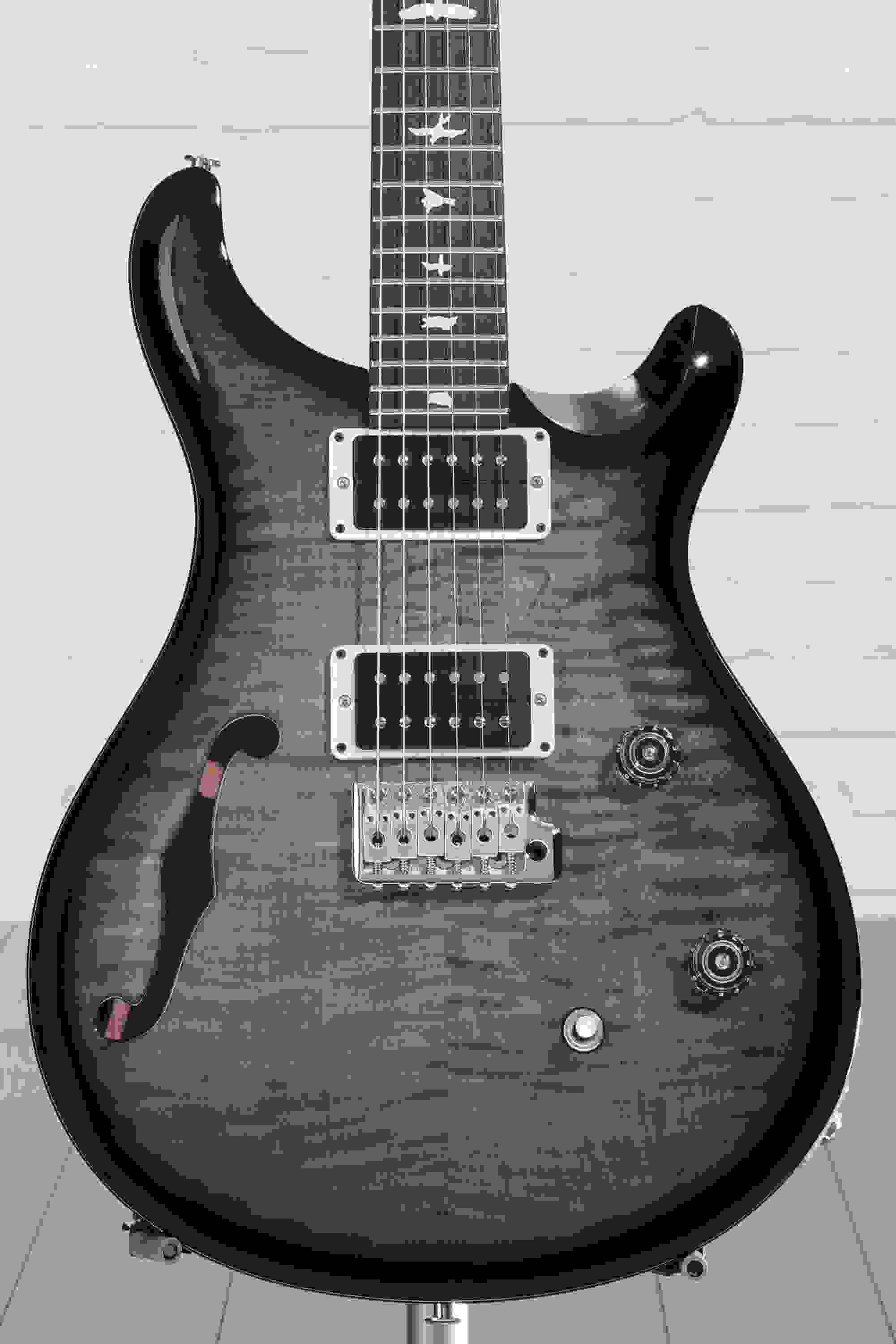 PRS CE 24 Semi-Hollow Electric Guitar - Faded Gray Black Wraparound ...
