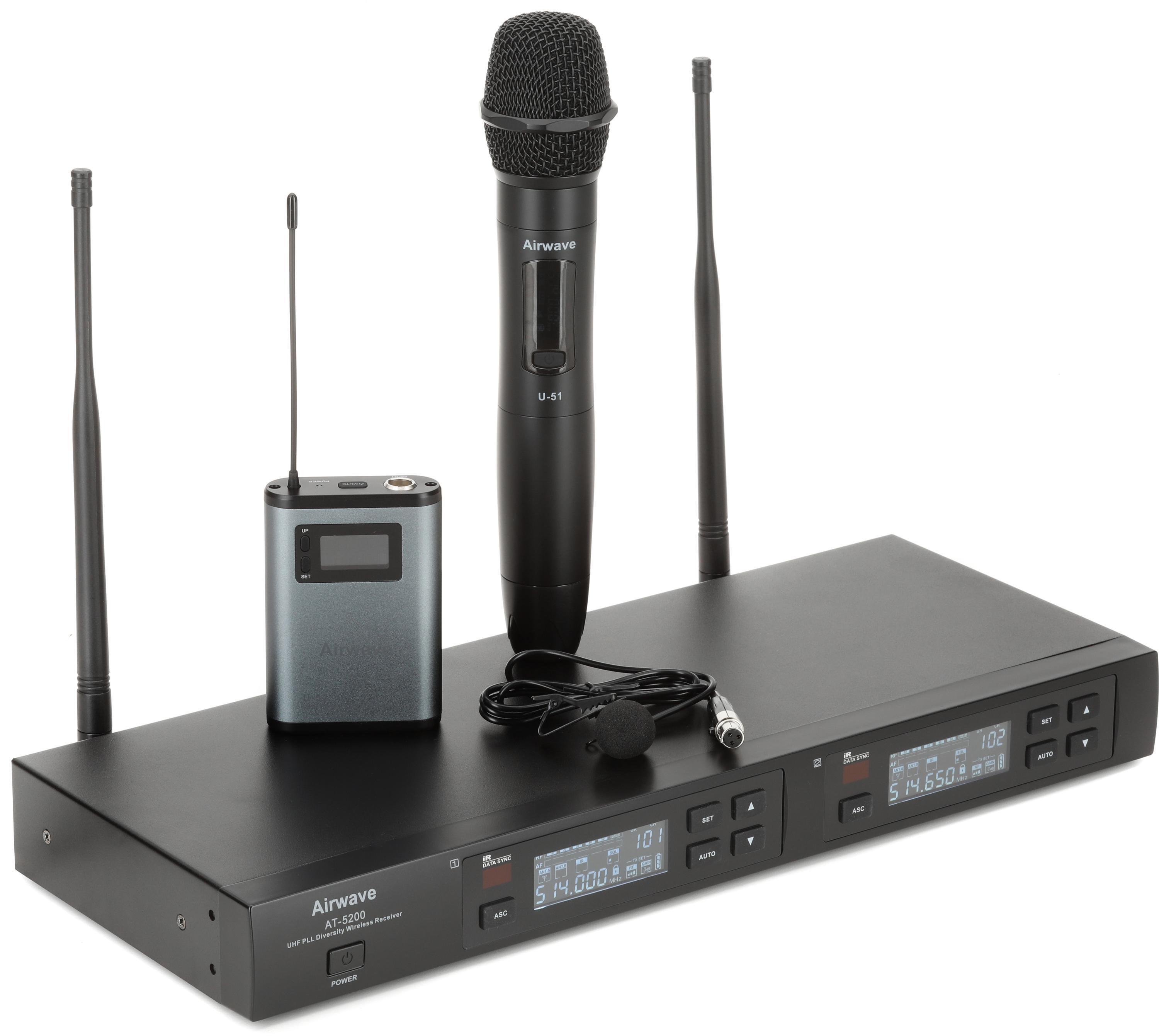 Airwave Technologies AT-5250 Dual-channel Wireless Handheld/Lavalier ...