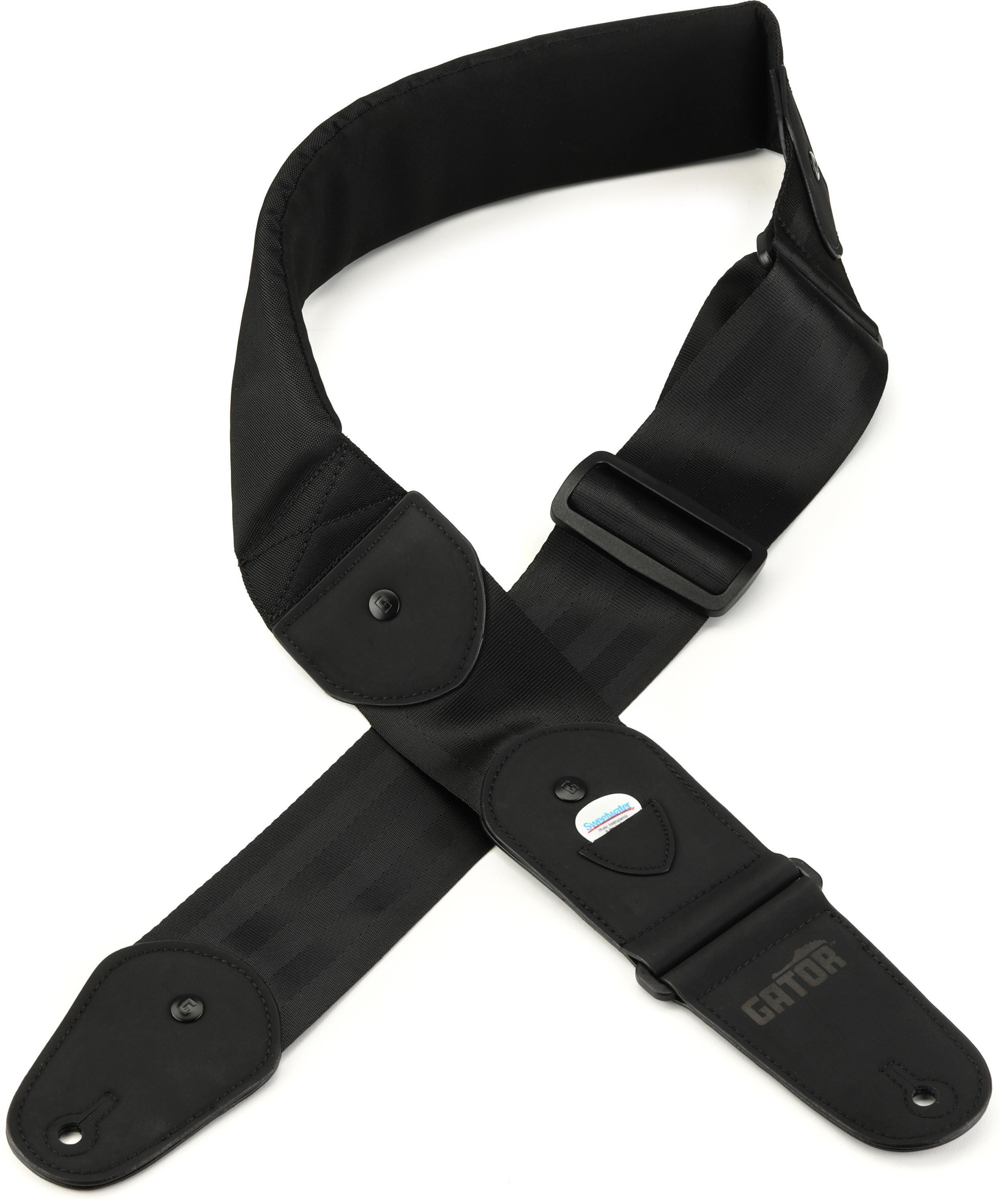 Gator ICON Long Guitar Strap - Black | Sweetwater
