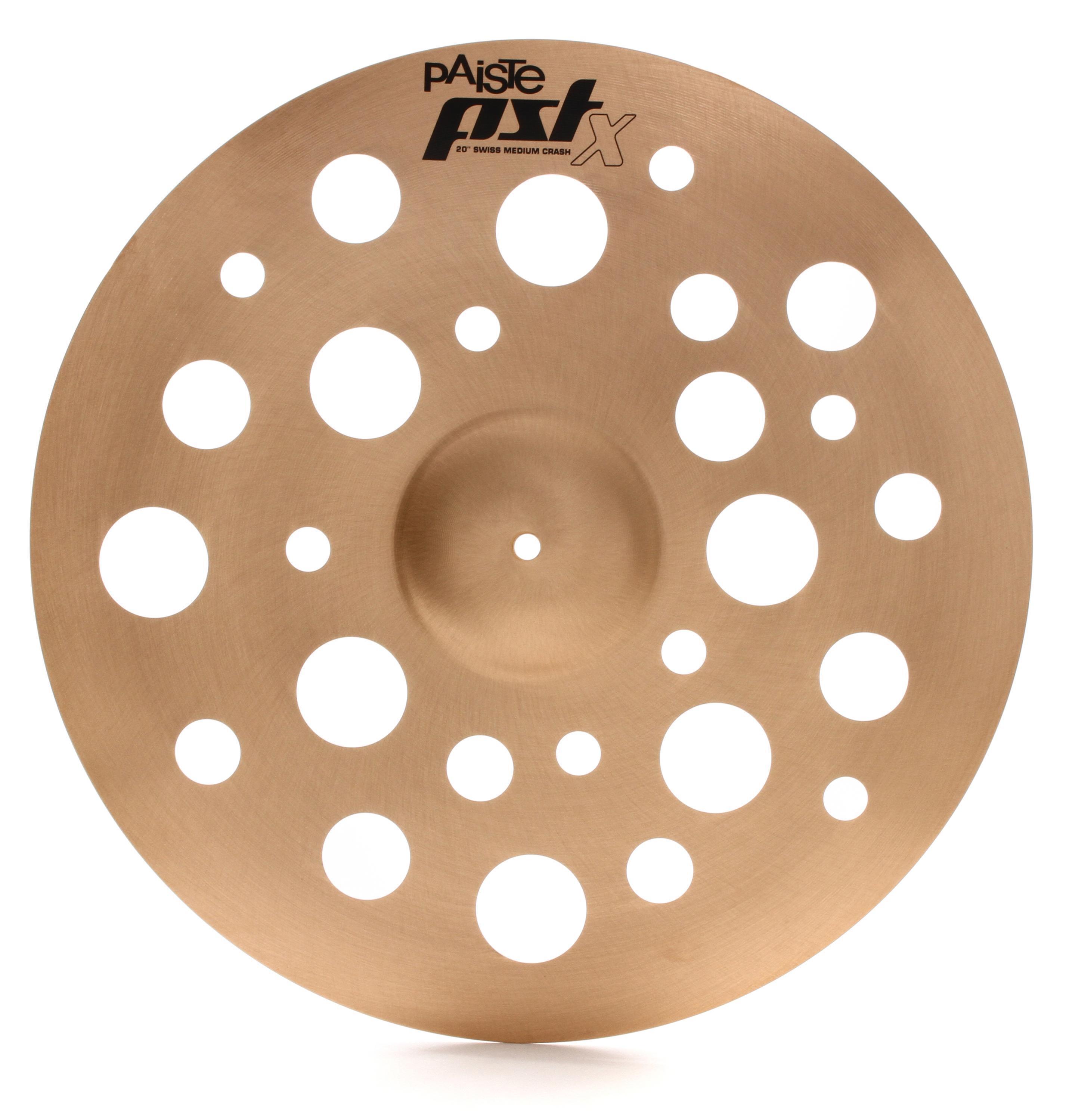 Paiste 20 inch PST X Swiss Medium Crash Cymbal | Sweetwater
