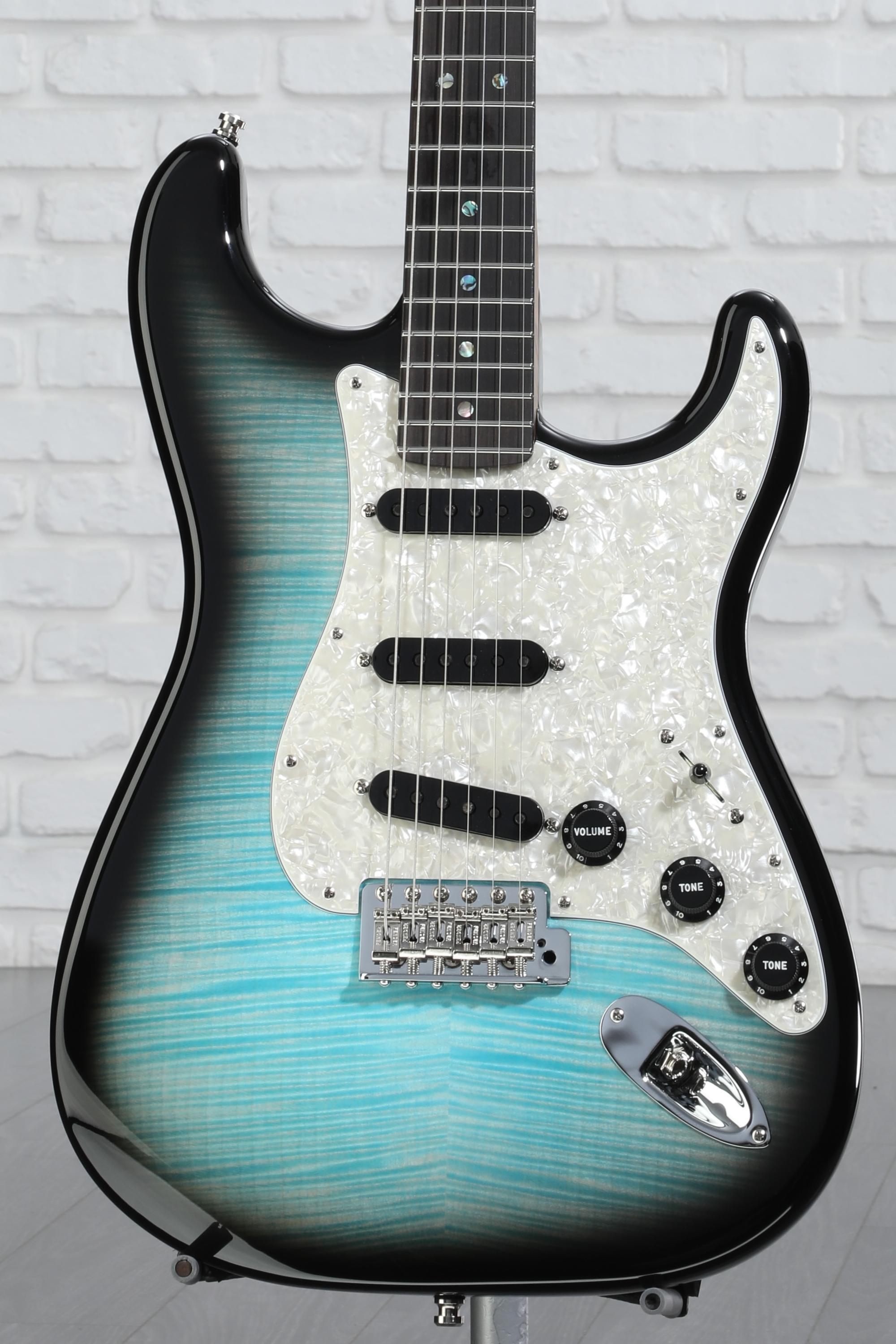 Fender Custom Shop Flametop Masterbuilt Strat Electric Guitar - Stained ...