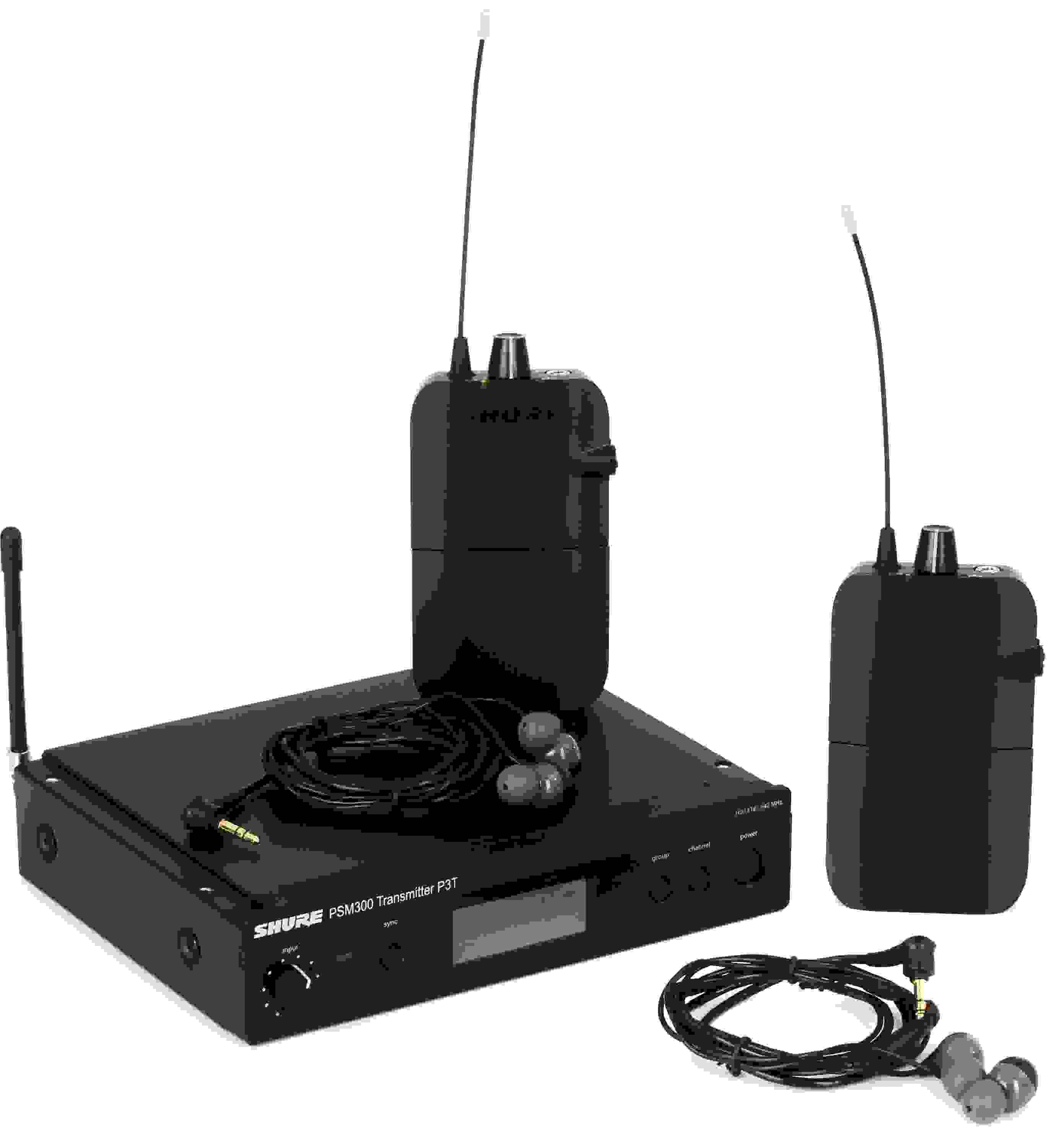 Shure PSM300 Twin Pack P3TR112TW Wireless In-ear Monitor System - H20 ...