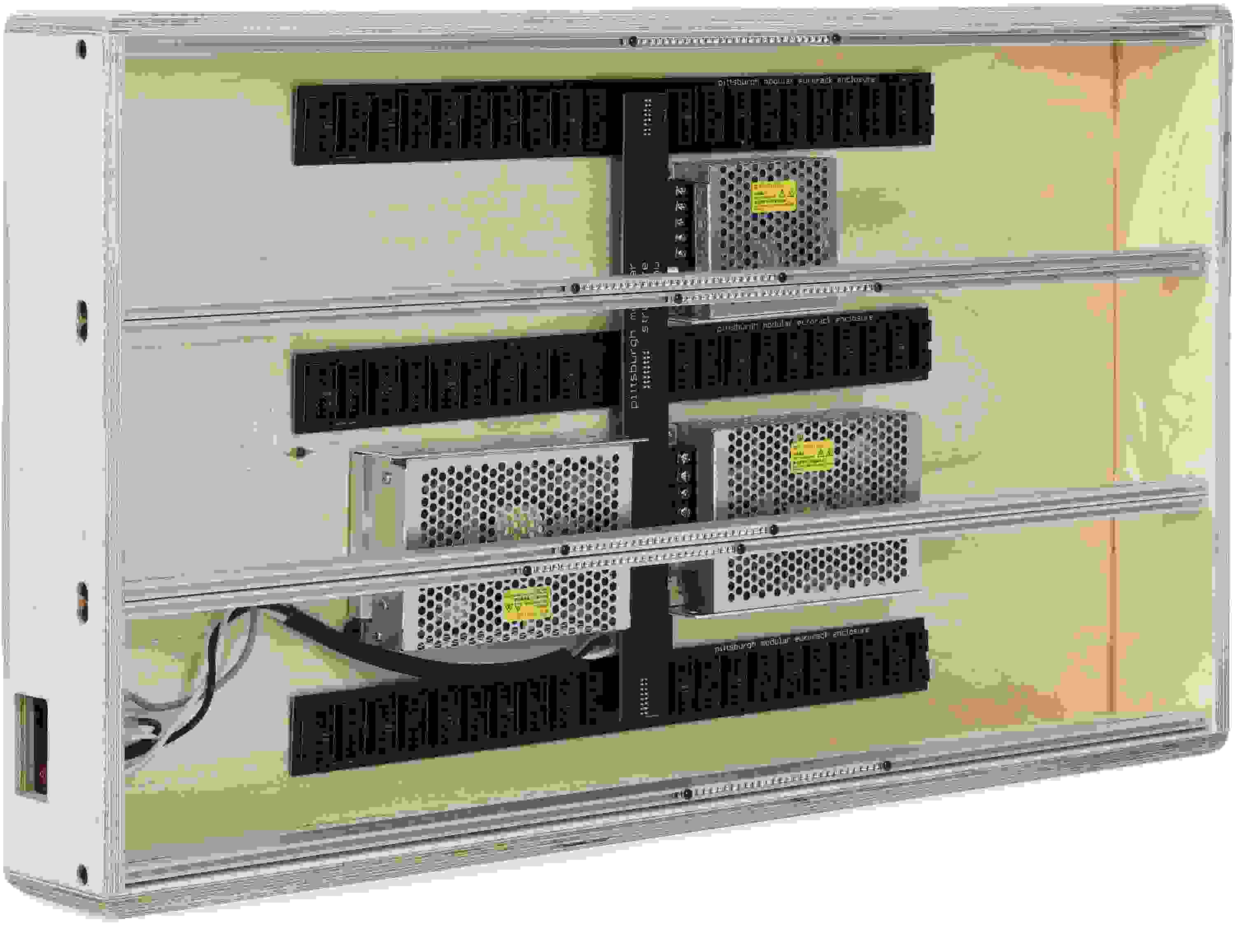 Pittsburgh Modular Structure Core 420 Eurorack Case with Power Supply - Unfinished Hardwood ...