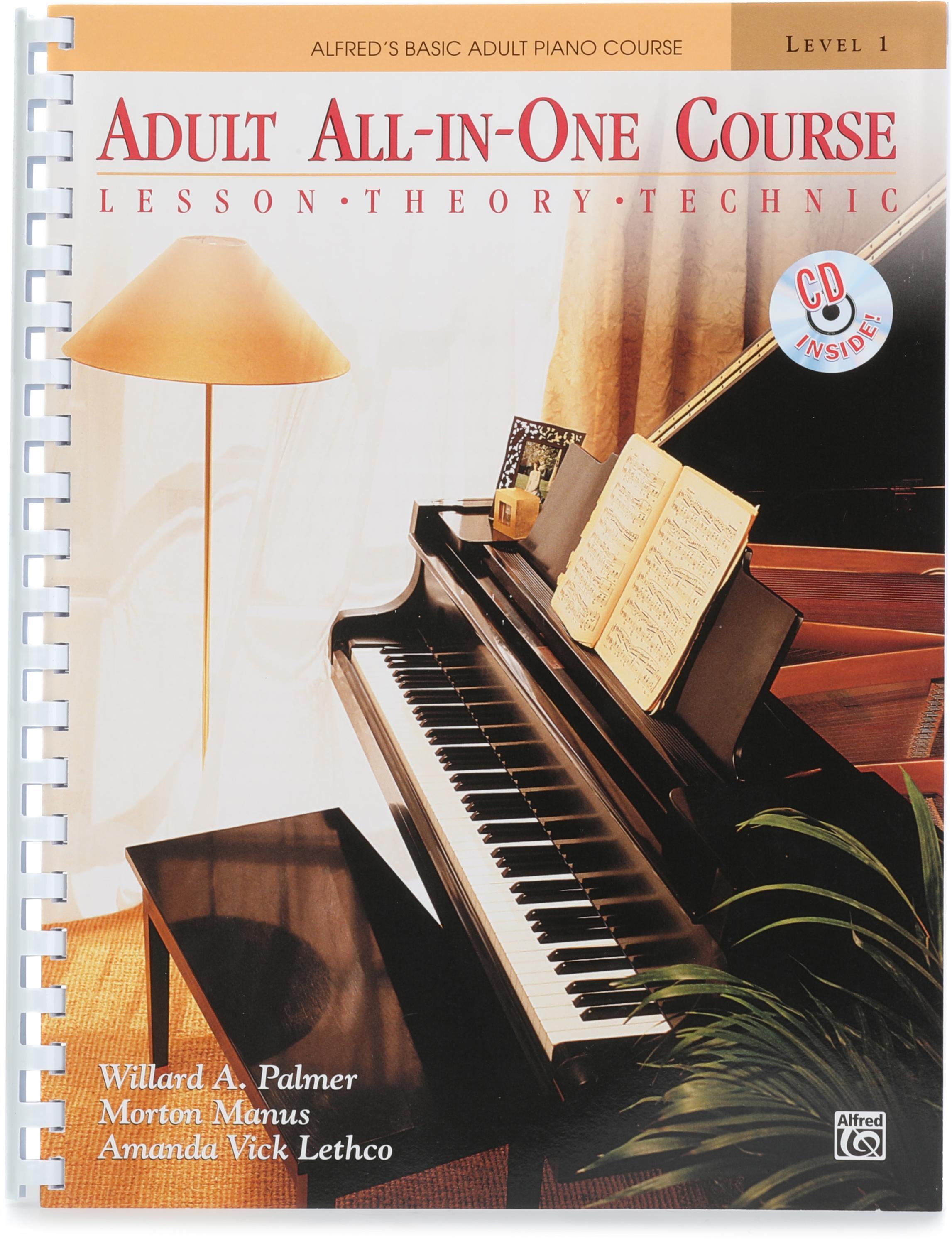Alfred Basic Adult All-in-One Piano Course - Book 1 with CD | Sweetwater