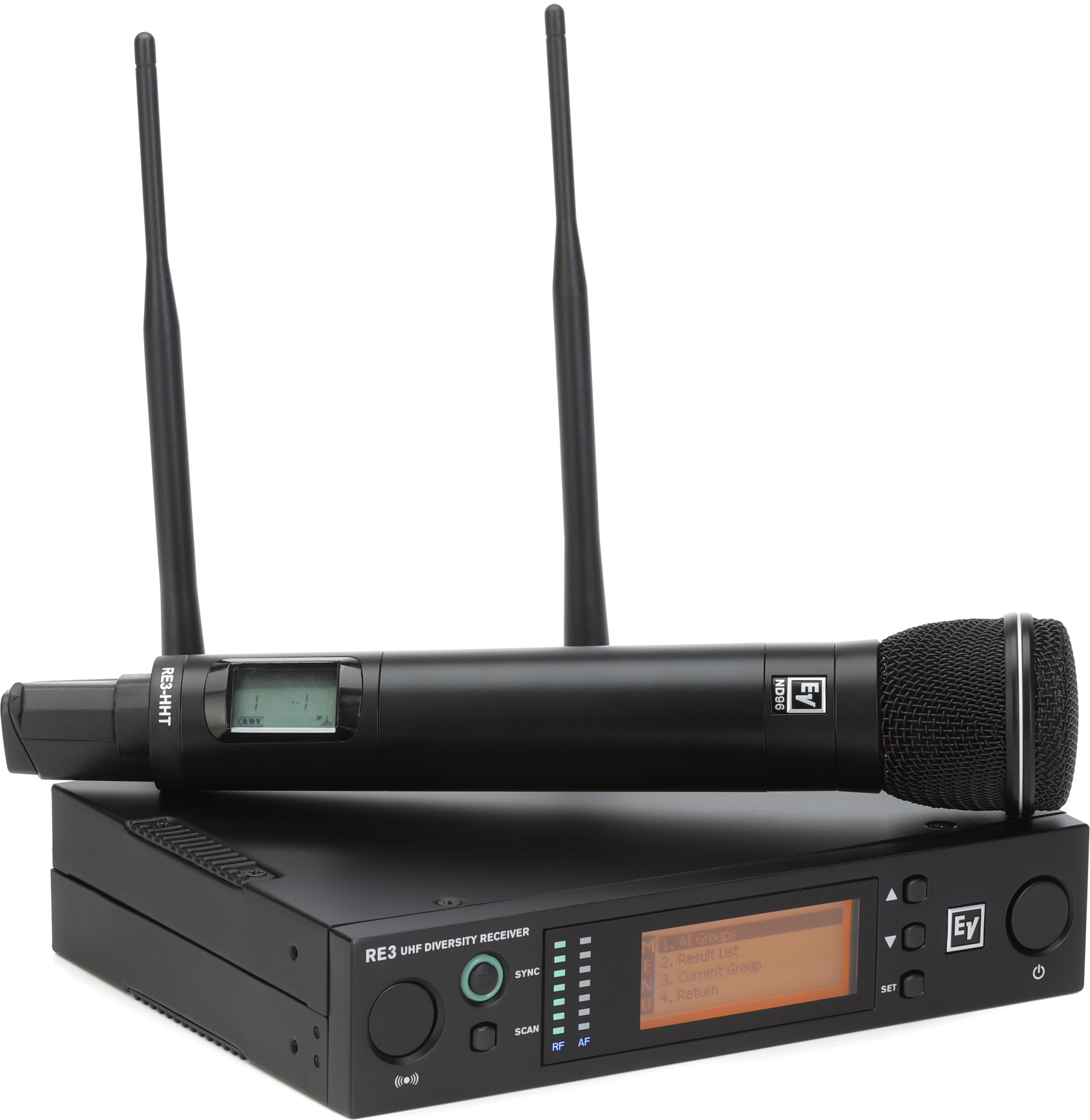 Electro-Voice RE3-ND96 Wireless Handheld Microphone System - 6M Band ...
