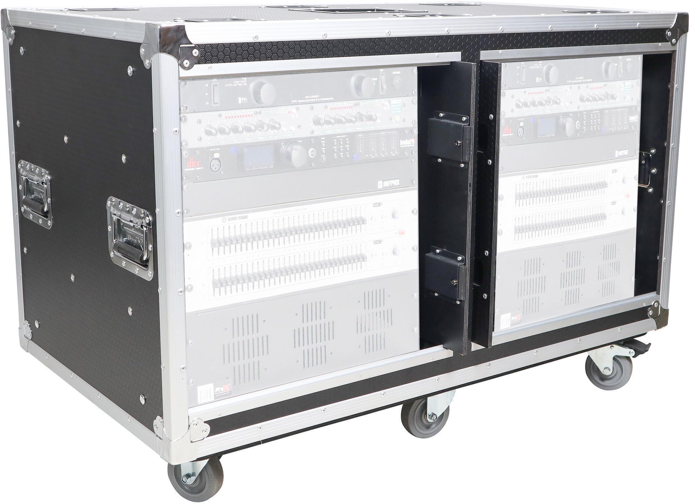 ProX XS-2X12USLAM24 12U Rack Shockmount Case - Black | Sweetwater