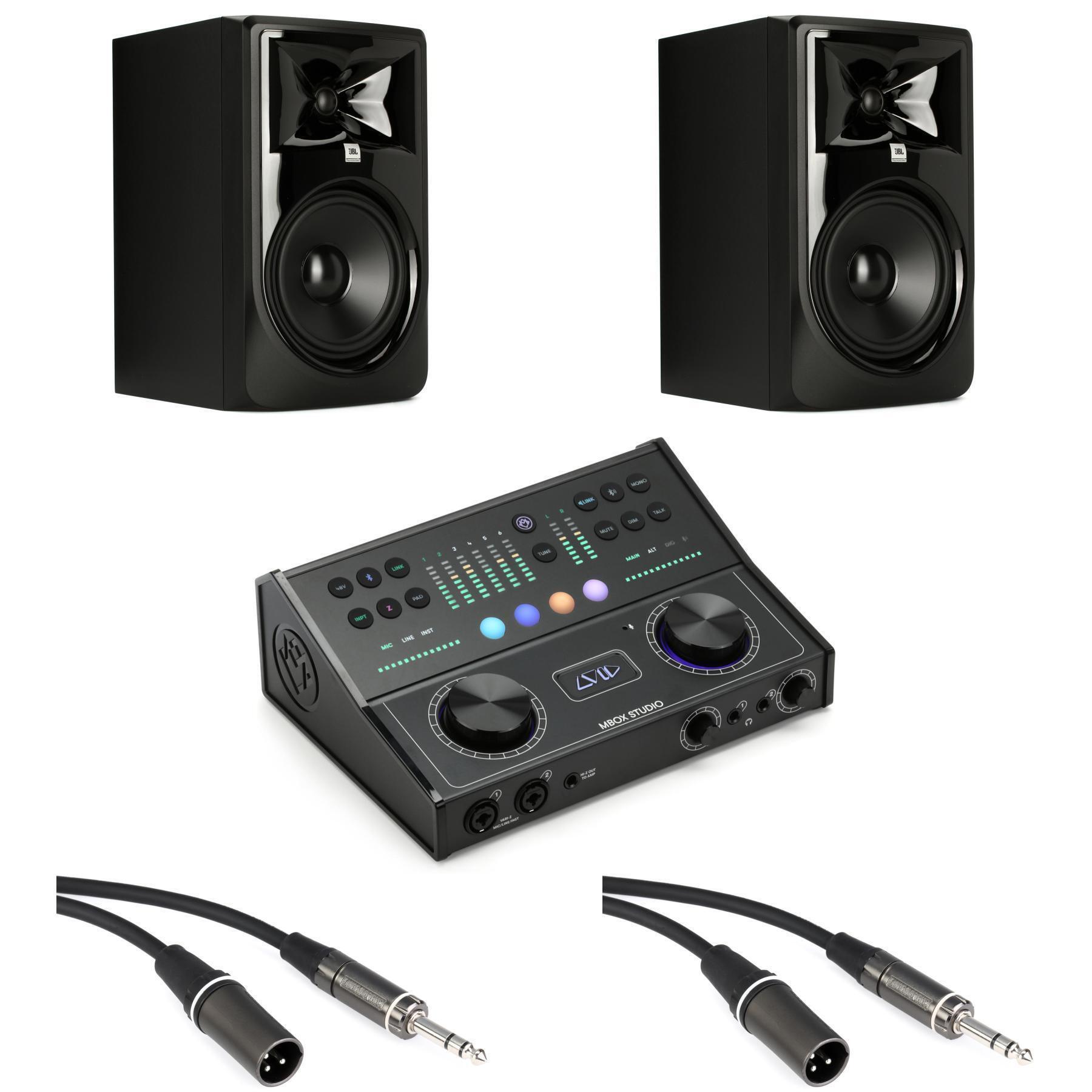 Avid MBOX Studio USB-C Audio Interface and JBL 308P MkII 8-inch Powered ...
