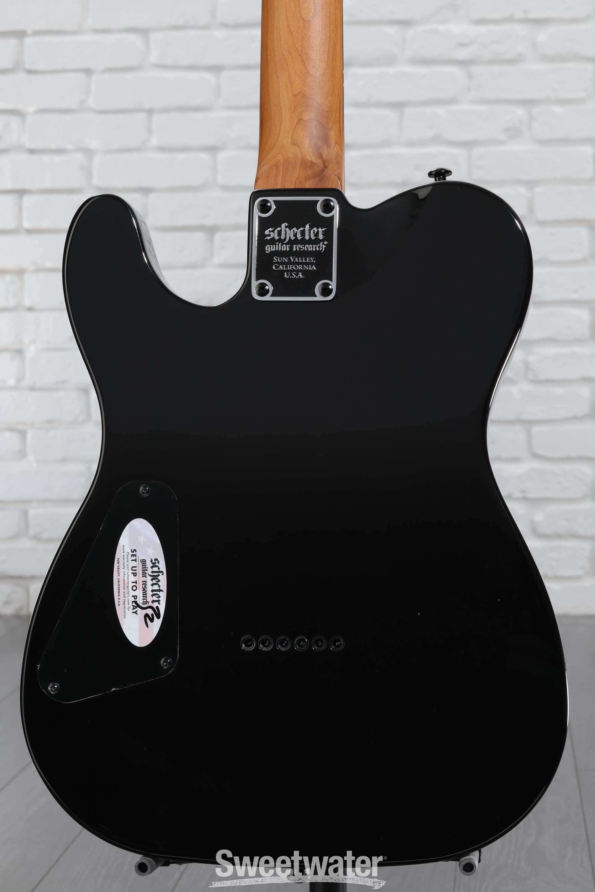 Schecter PT Standard Electric Guitar - Black Fade Burst Burl | Sweetwater