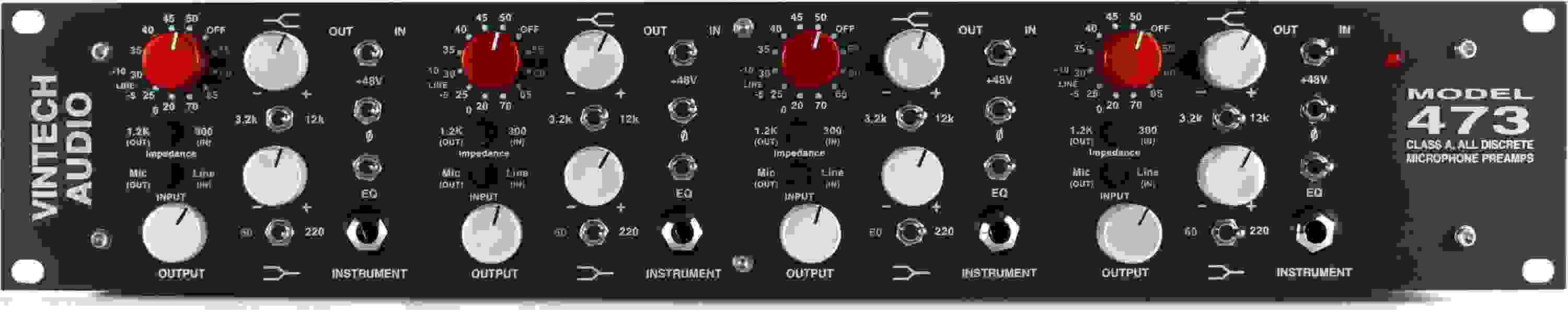 Vintech 473 4-channel Microphone Preamp & EQ | Sweetwater