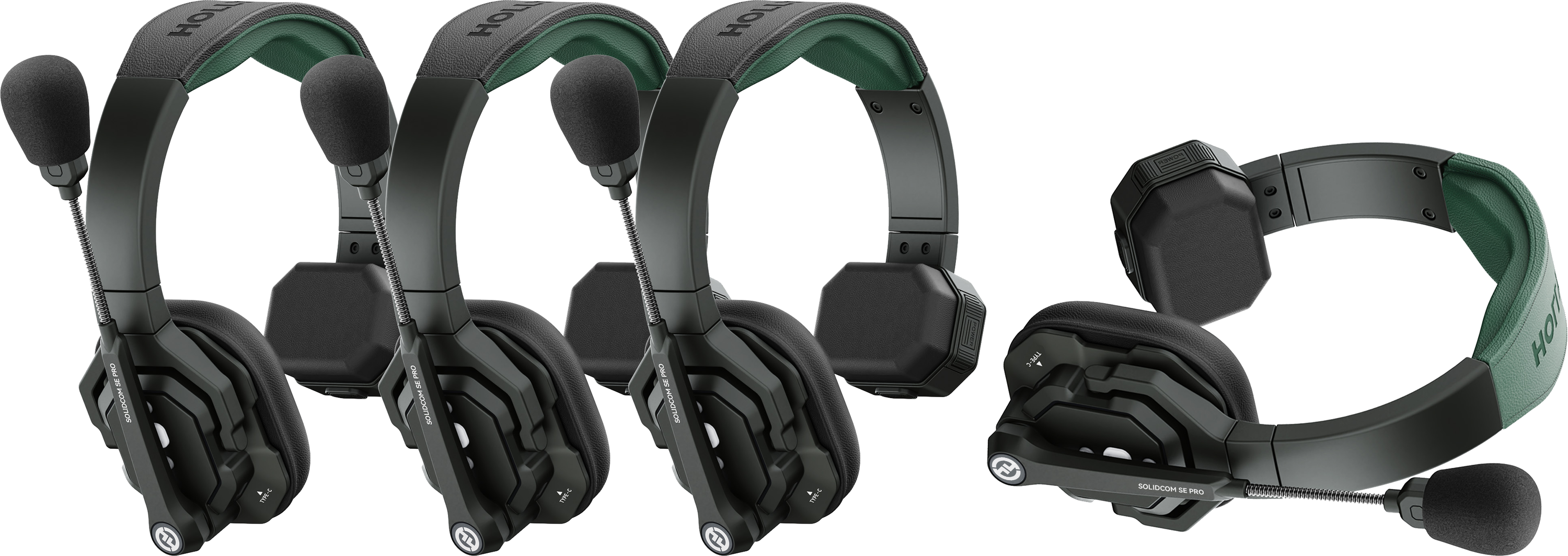 Hollyland Solidcom SE Pro Wireless Intercom System - 4 Headsets ...