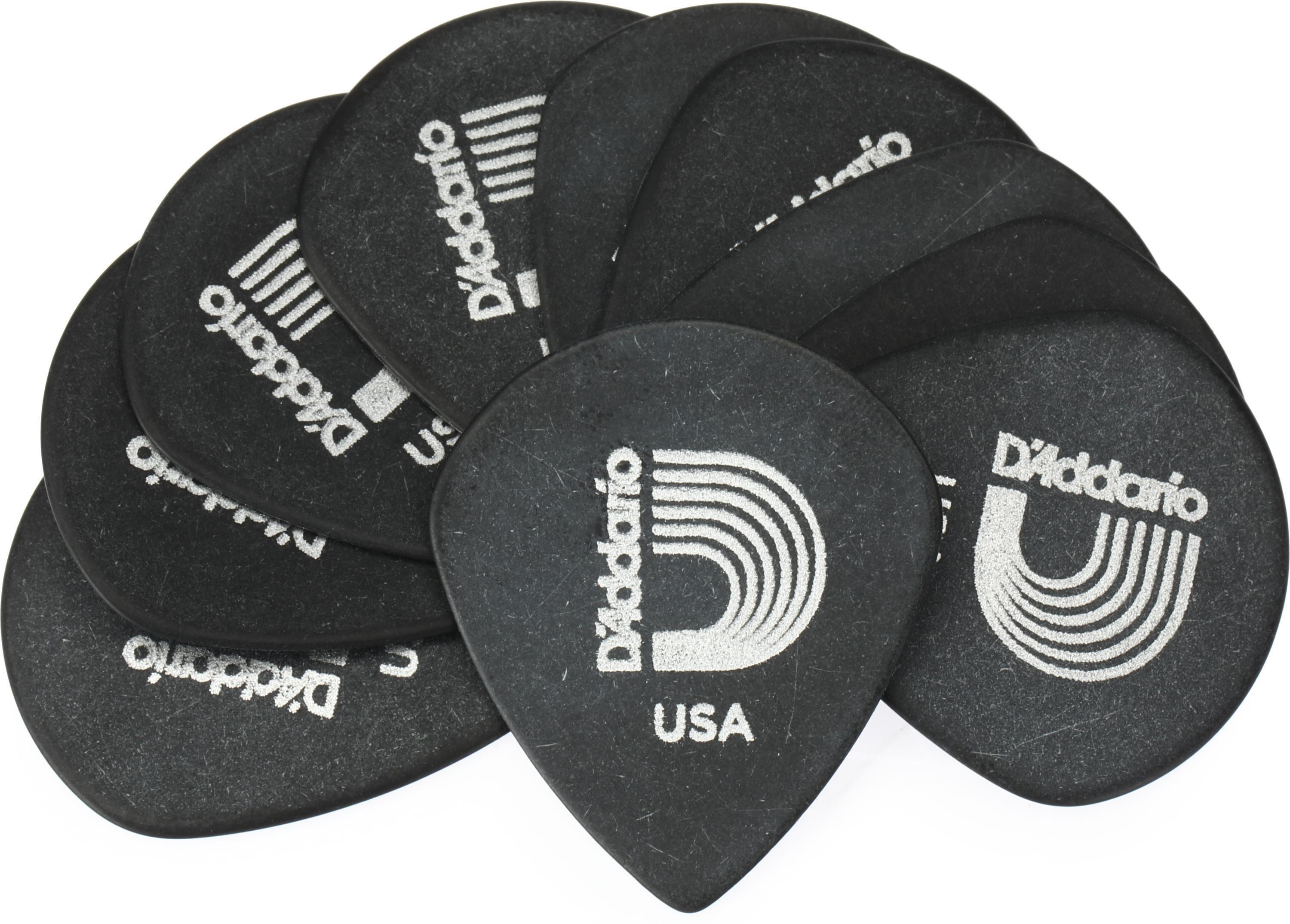 D'Addario 3DBK4-10 Duralin Guitar Picks - .80mm, Black Ice (10-pack ...