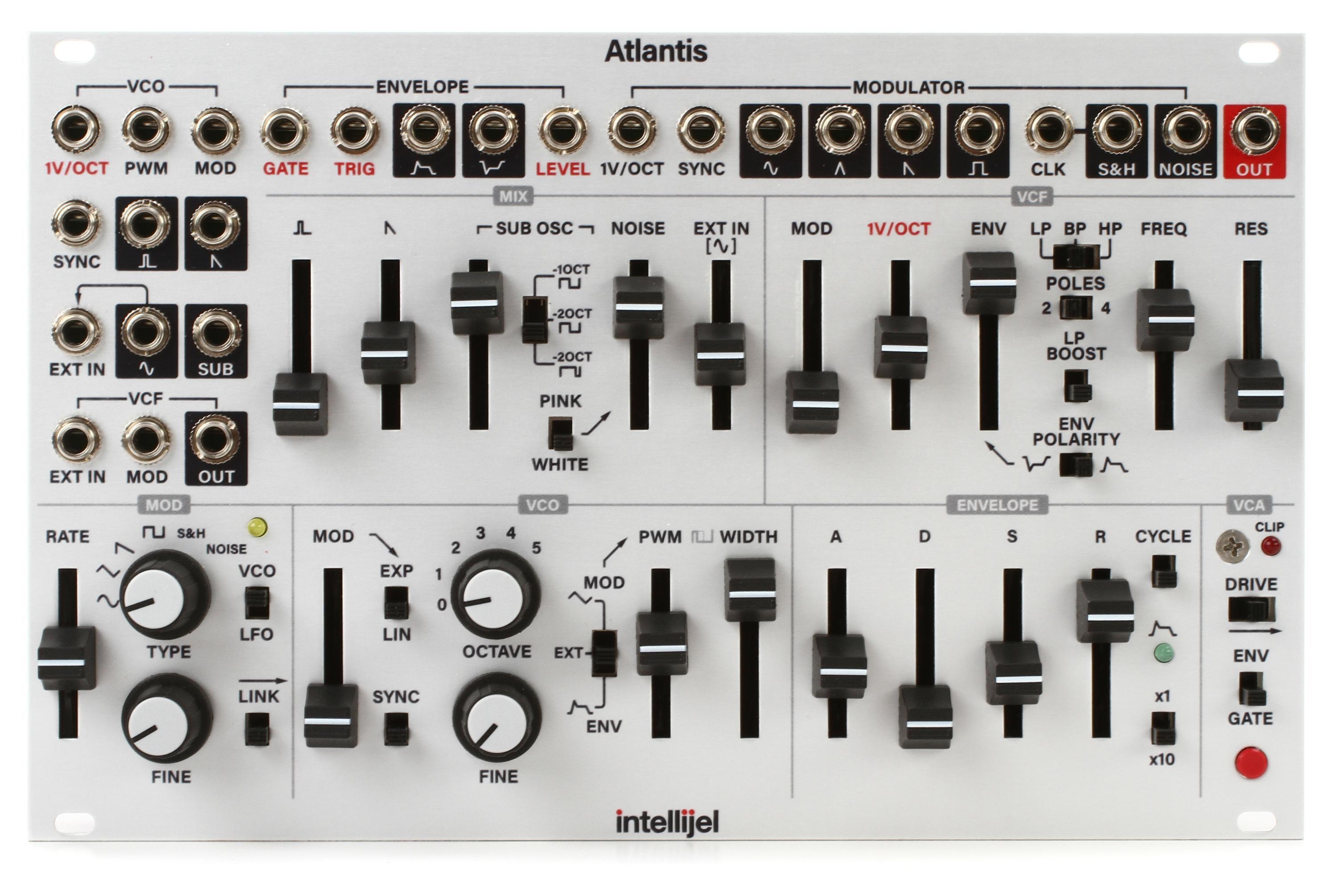 Intellijel Atlantis Eurorack Subtractive Synth Voice Module | Sweetwater