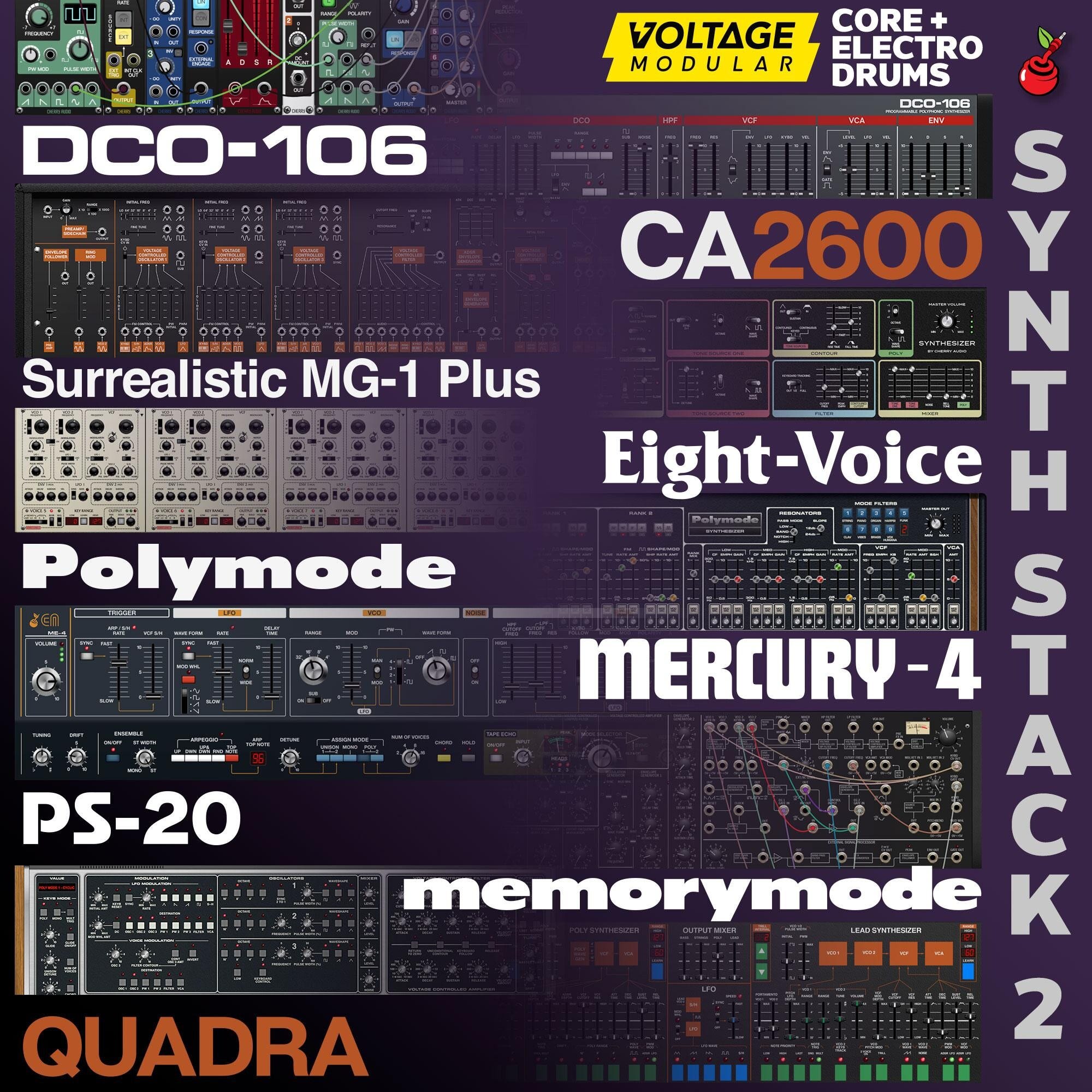 Cherry Audio Synth Stack 2 Software Instrument Bundle | Sweetwater