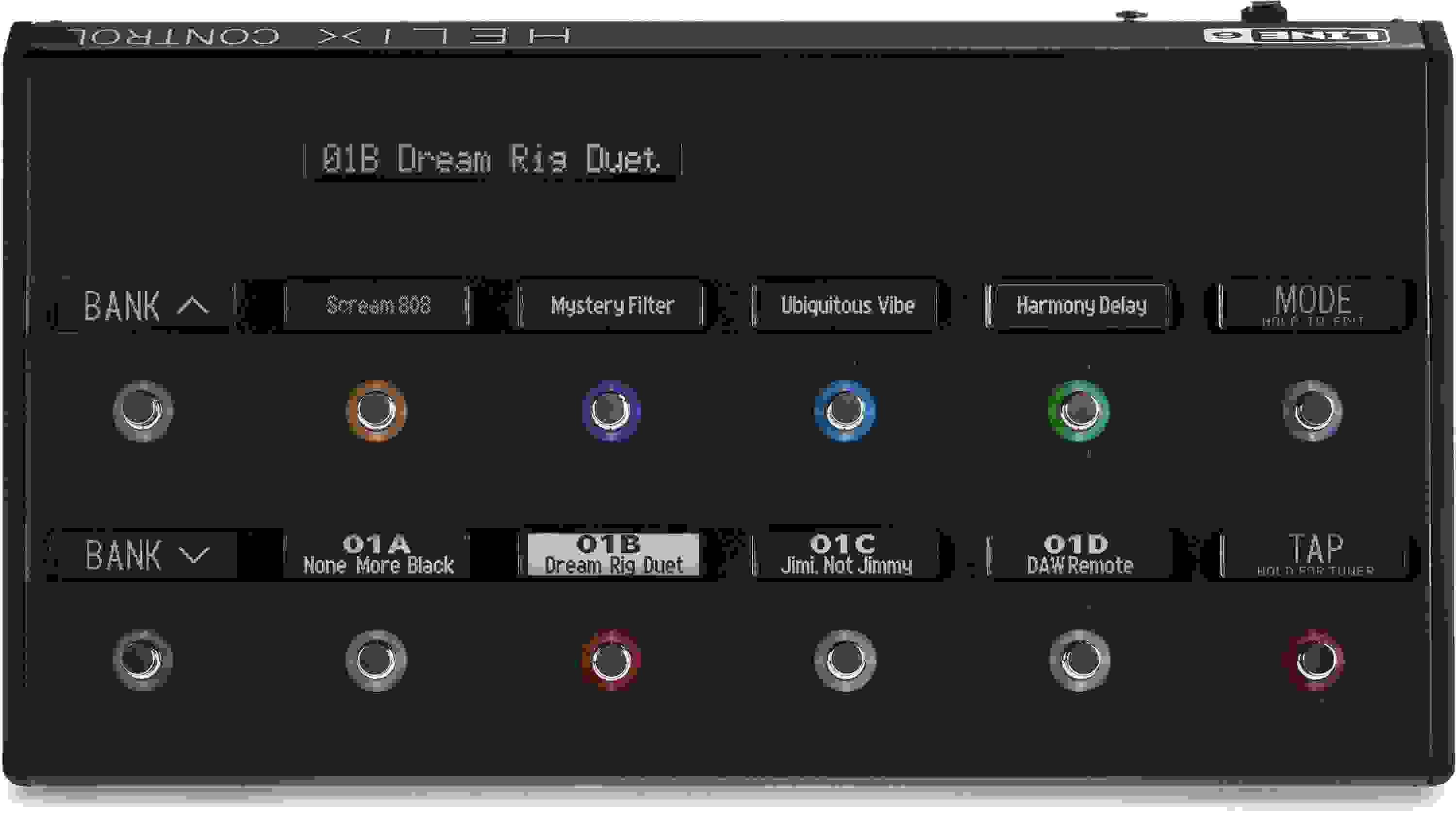 Line 6 Helix Control Floor Controller for Helix Rack | Sweetwater
