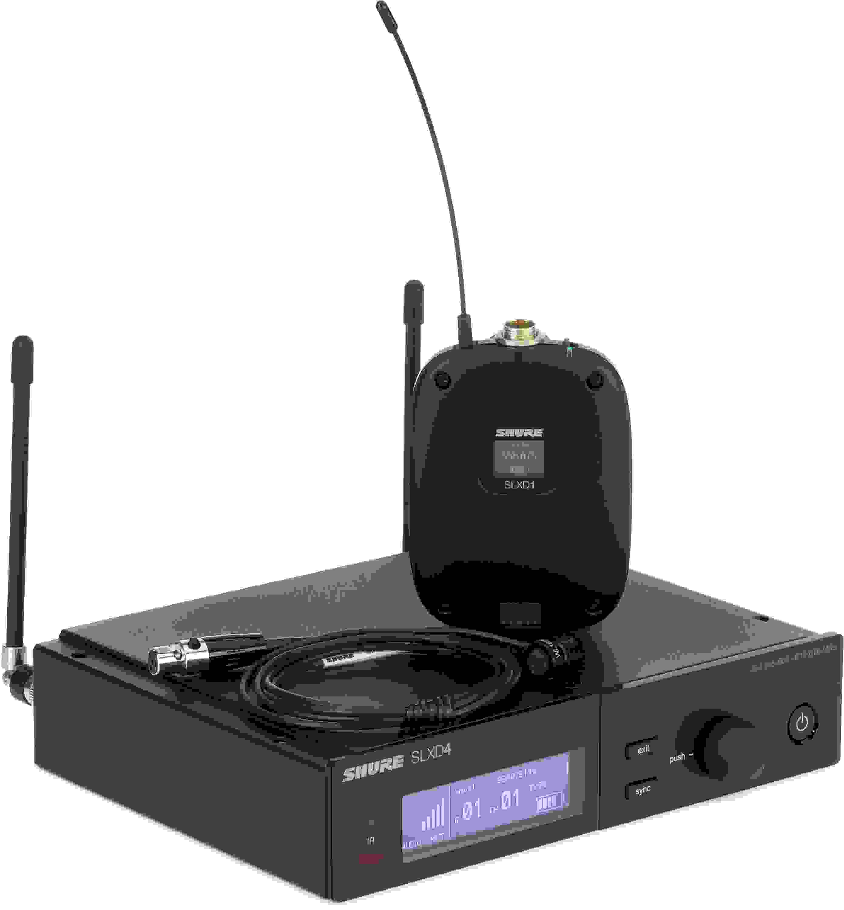 Shure SLXD14/85M Wireless Lavalier Microphone System - J52 Band | Sweetwater