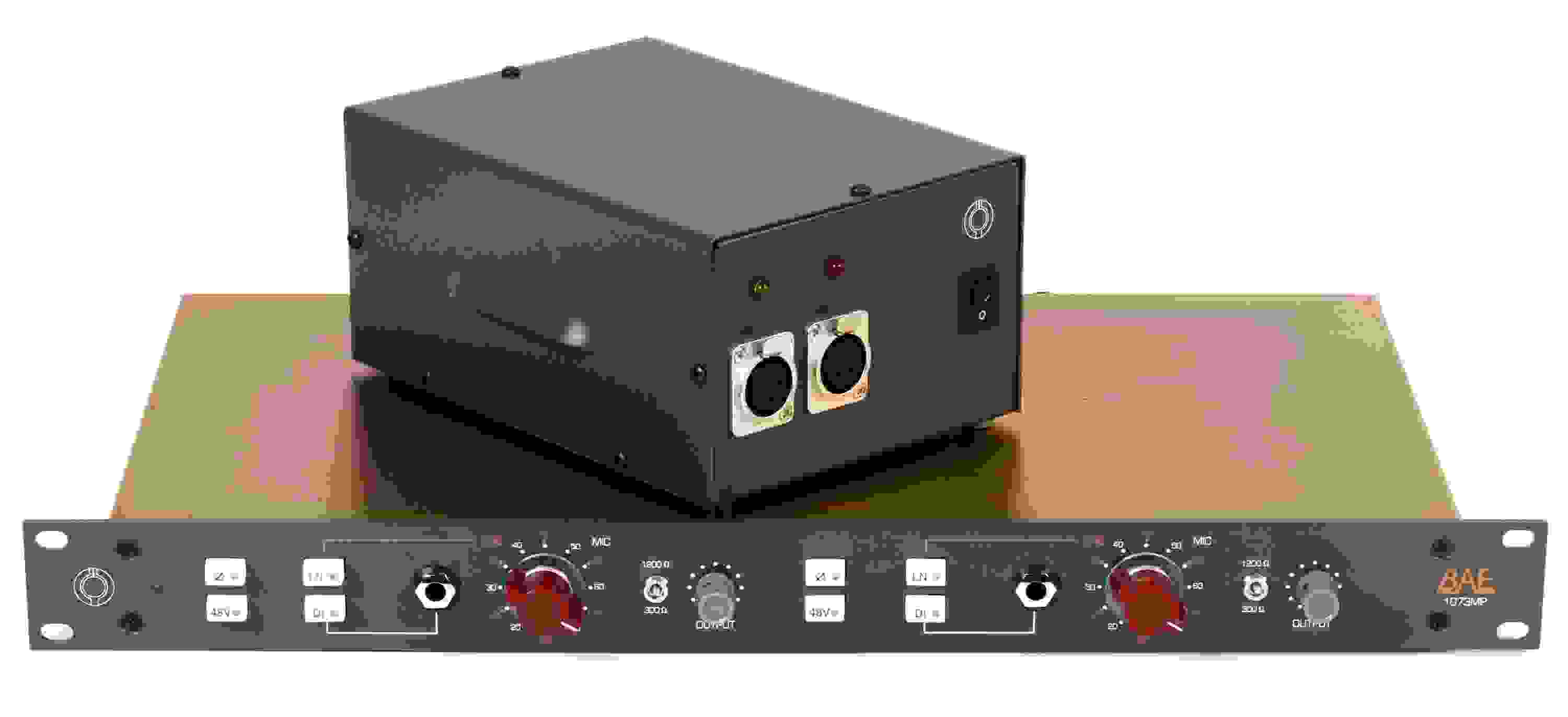 BAE 1073MP Dual-channel Rackmount Microphone Preamp with Power Supply ...
