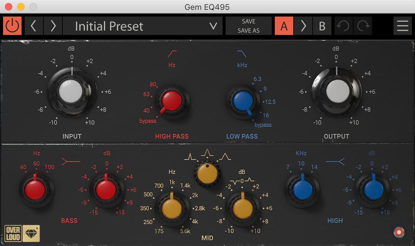 Overloud EQ495 Super-Musical EQ Plug-in | Sweetwater