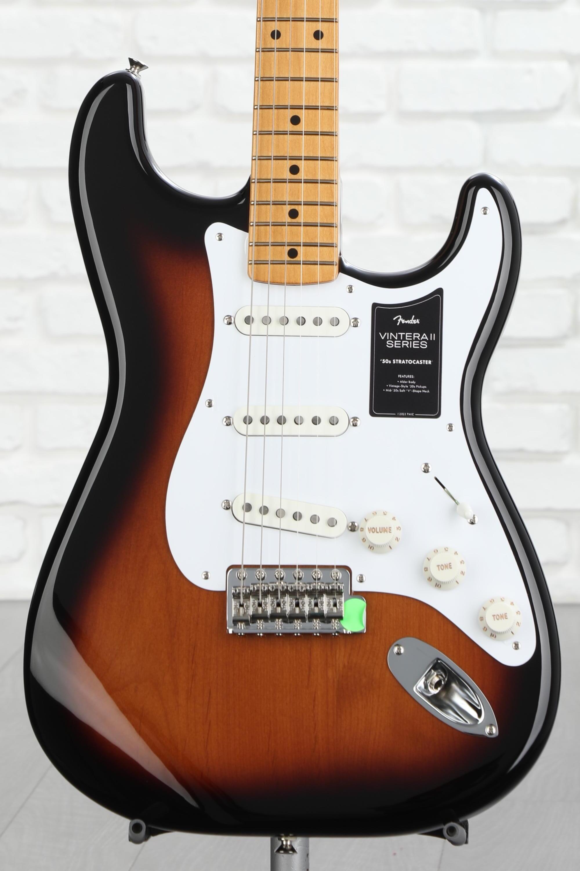 Fender Vintera II '50s Stratocaster Electric Guitar - 2-color Sunburst with Maple Fingerboard ...